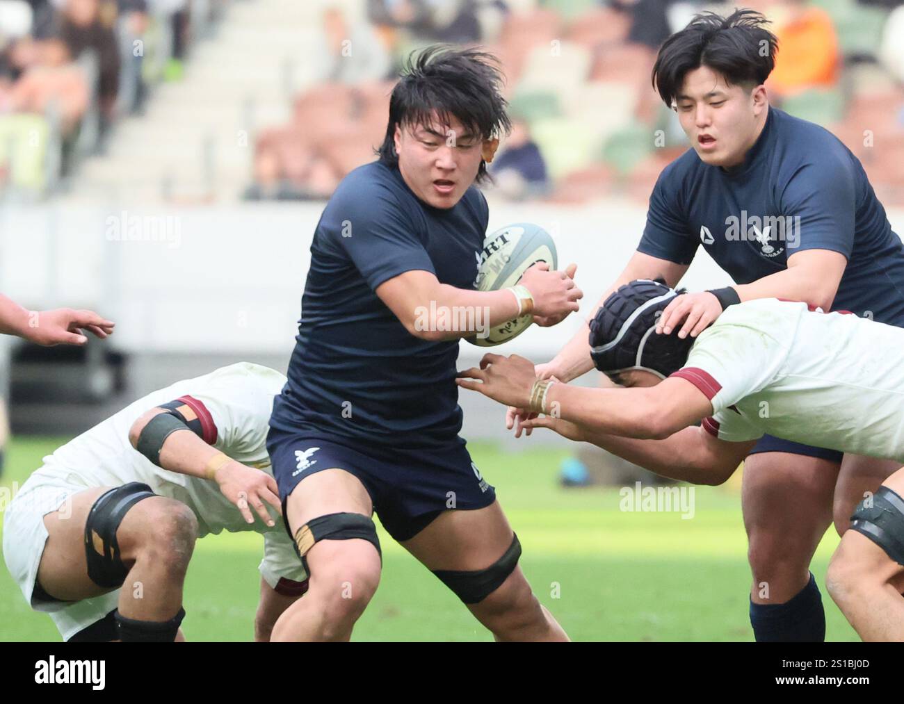 Tokyo, Japan. 2nd Jan, 2025. Kyoto Sangyo University flanker Ryu Hirano ...