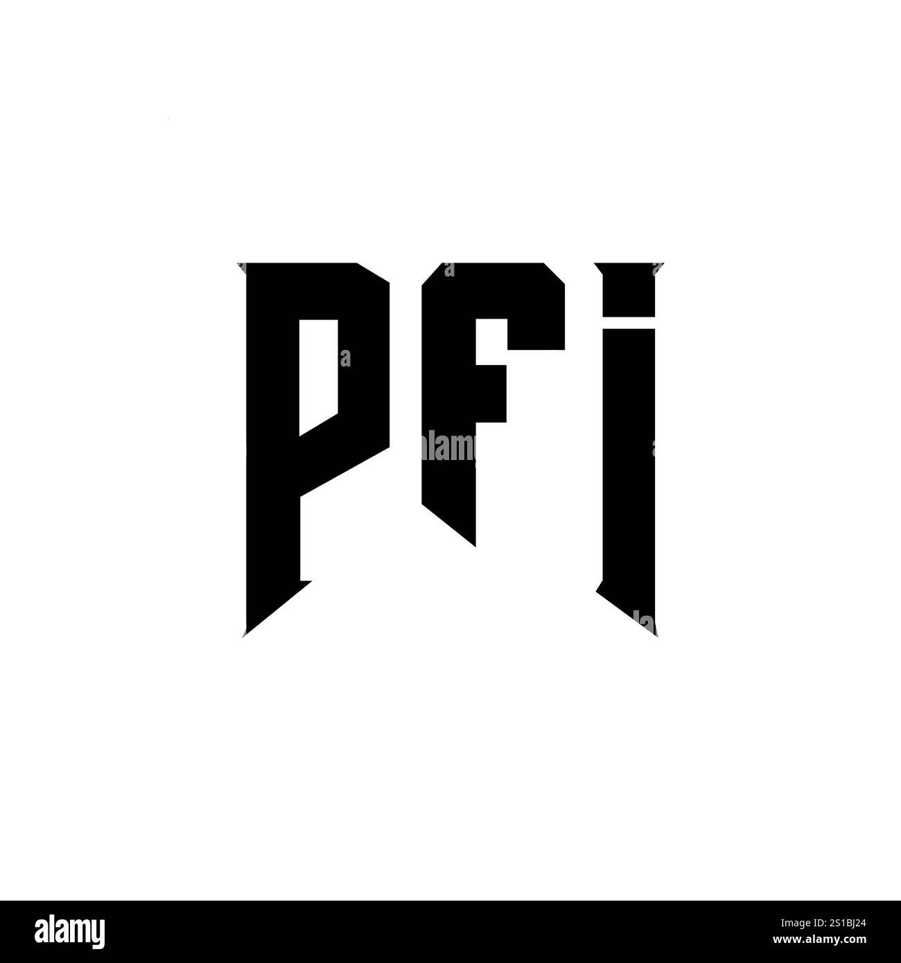 PFI letter logo design for technology company. PFI logo design black ...