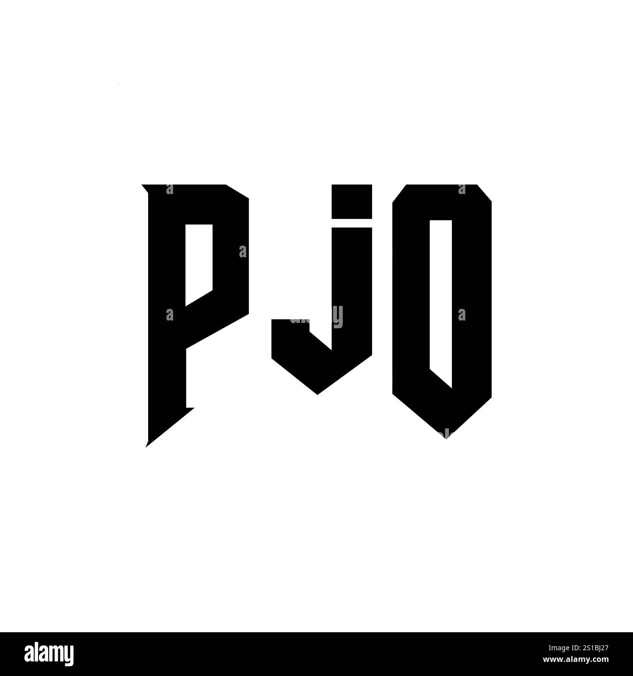 Pjo logo design hi-res stock photography and images - Alamy