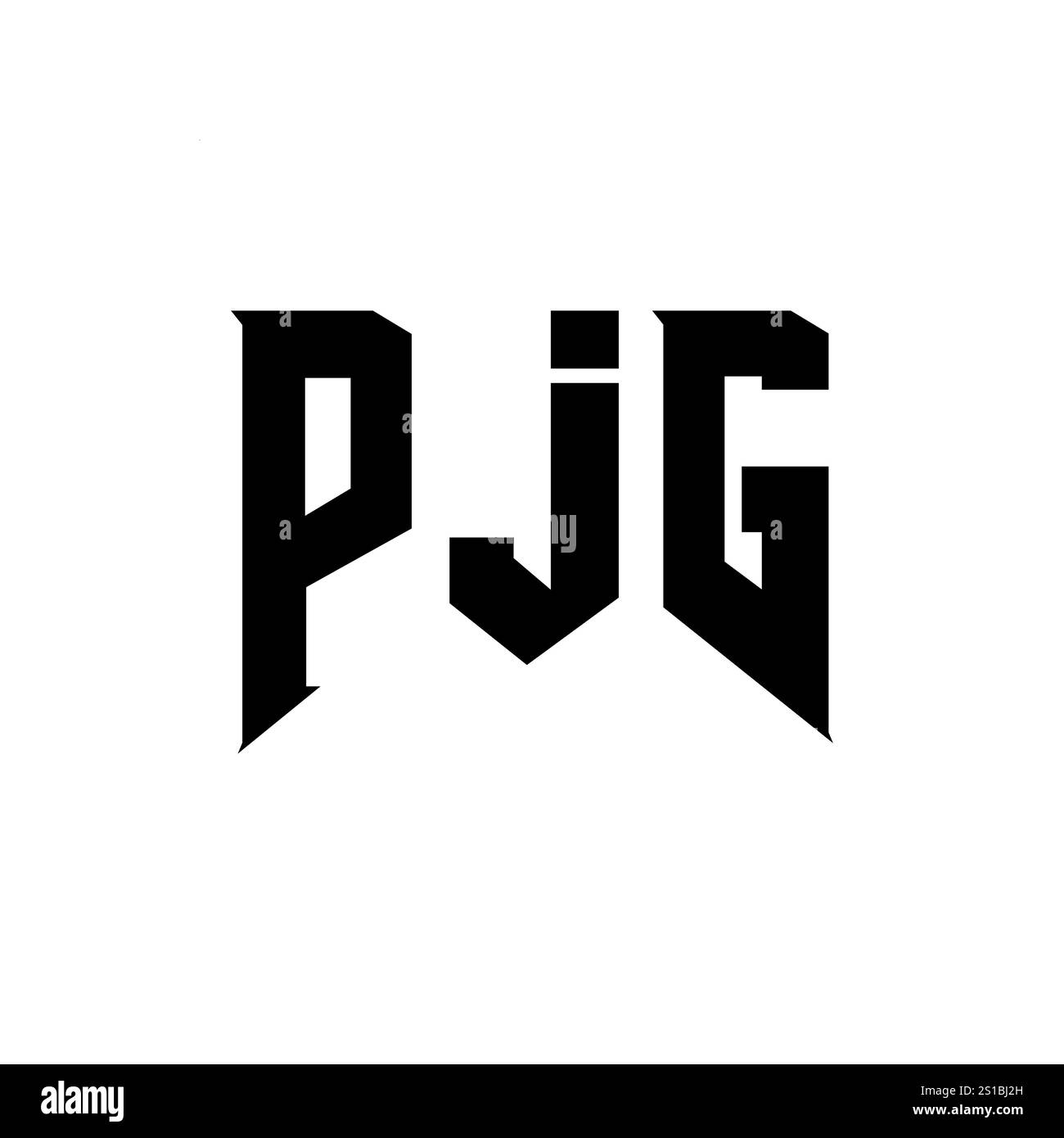 Pjg logo design Cut Out Stock Images & Pictures - Alamy