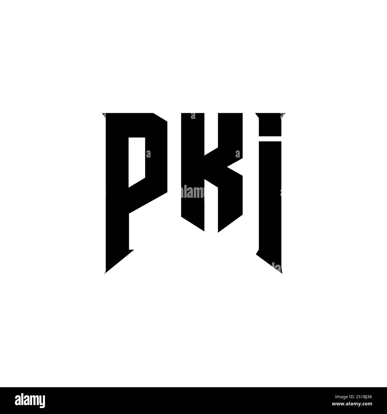 PKI letter logo design for technology company. PKI logo design black ...
