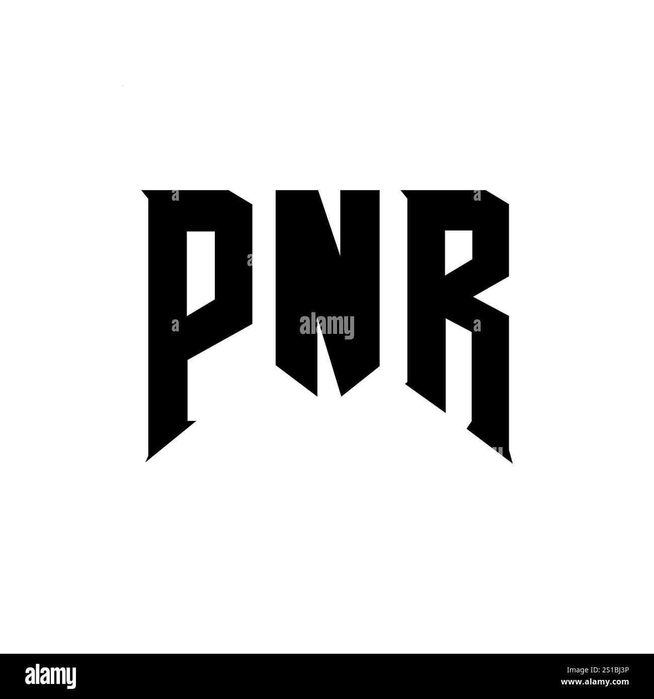 PNR letter logo design for technology company. PNR logo design black ...