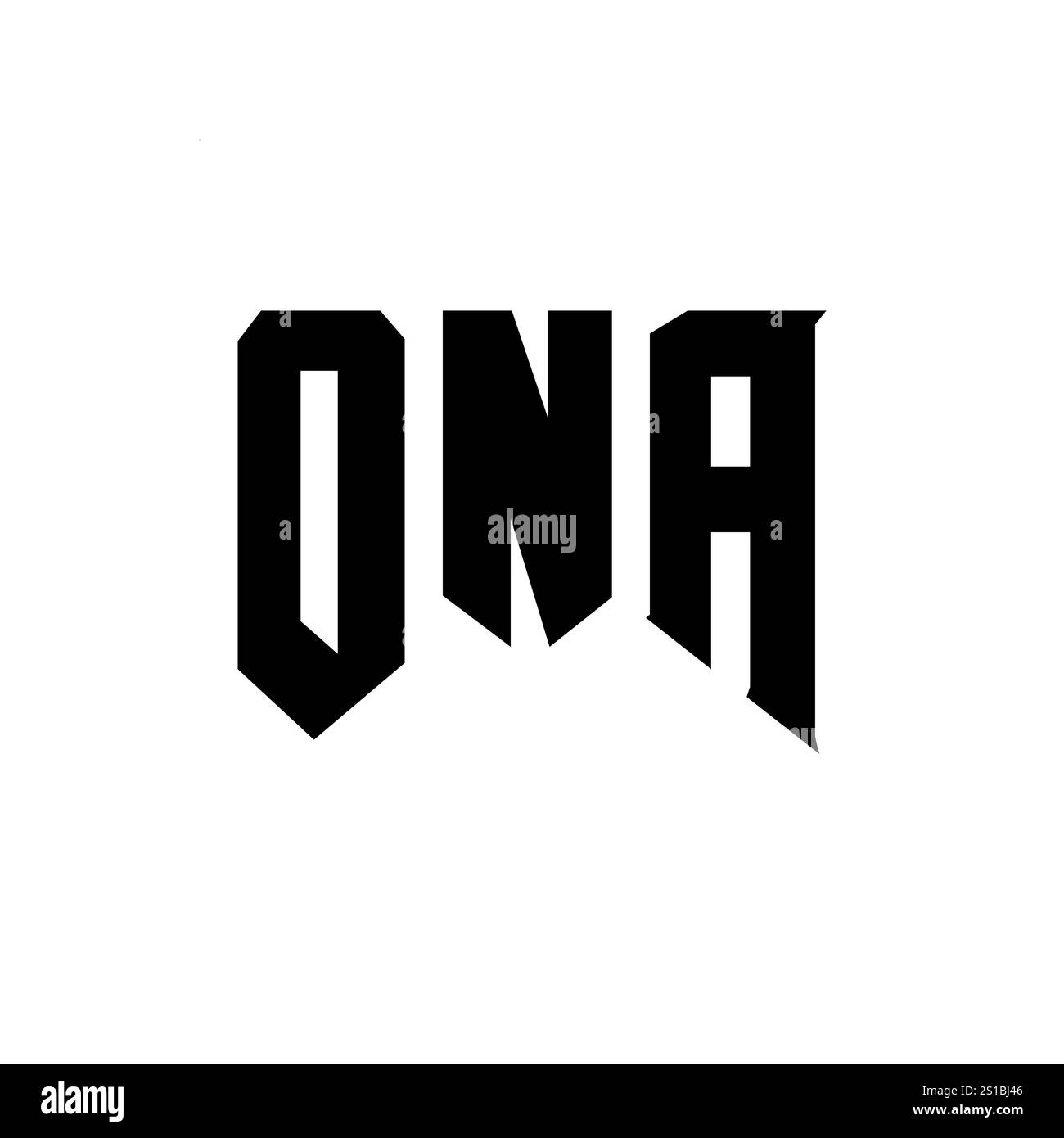 ONA letter logo design for technology company. ONA logo design black ...