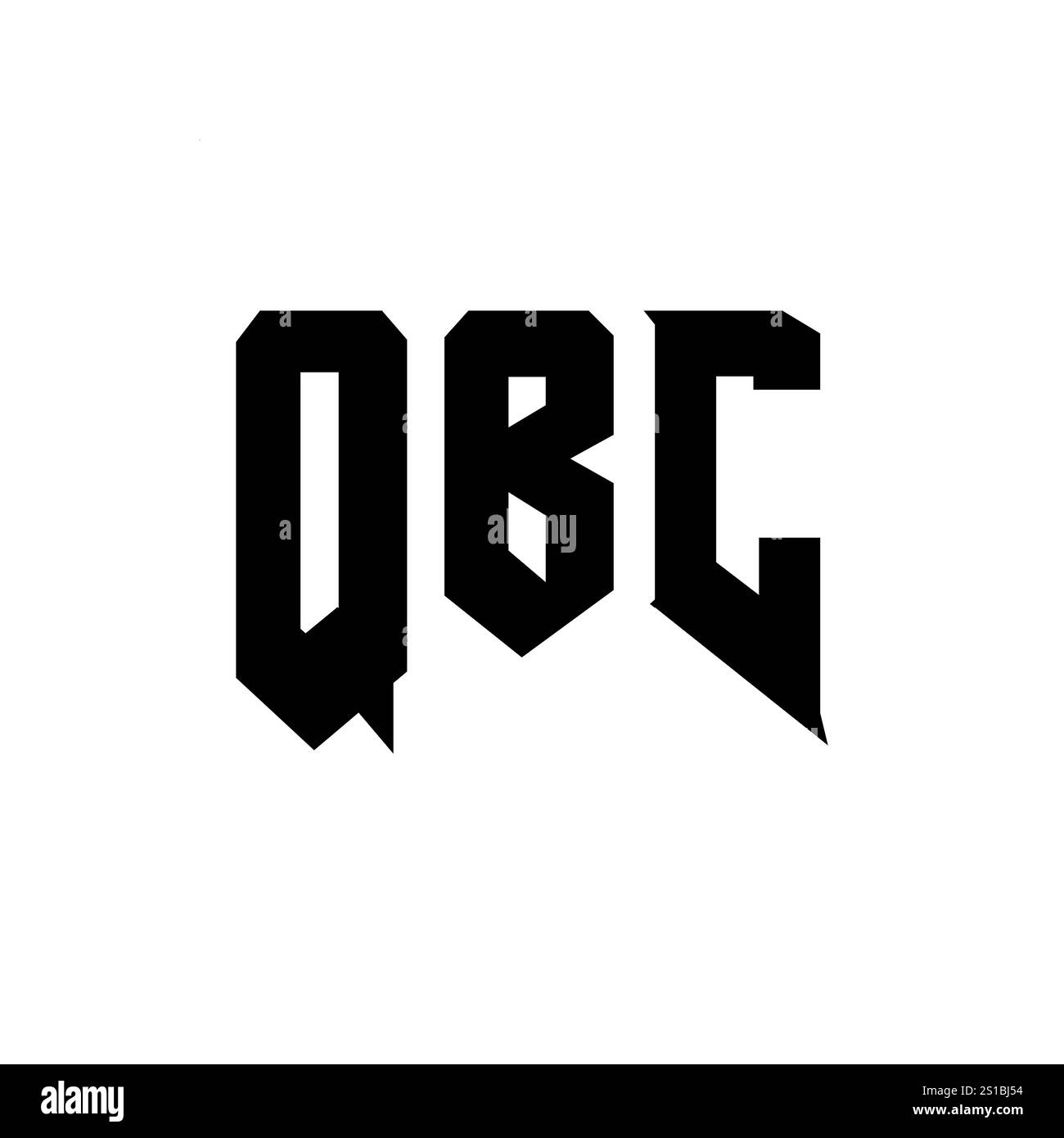 QBC letter logo design for technology company. QBC logo design black ...