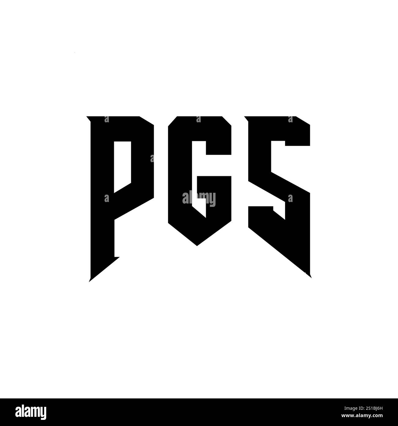 PGS letter logo design for technology company. PGS logo design black ...
