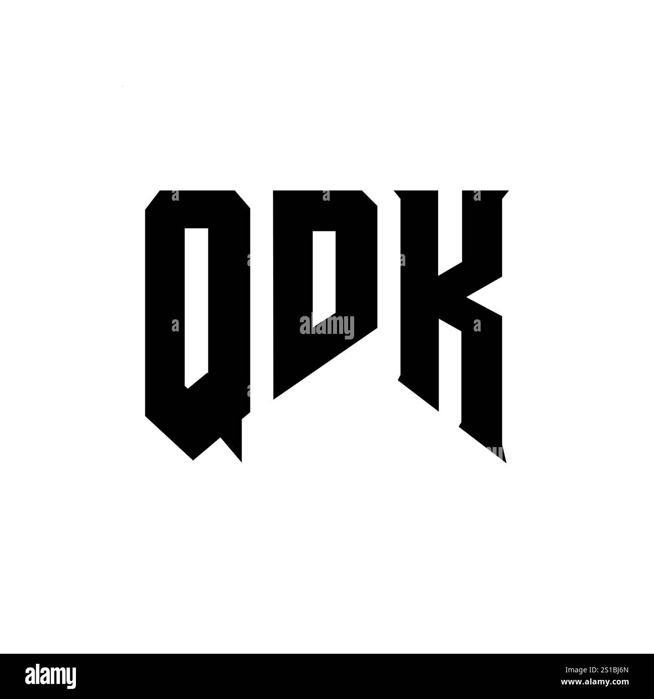 QDK letter logo design for technology company. QDK logo design black ...
