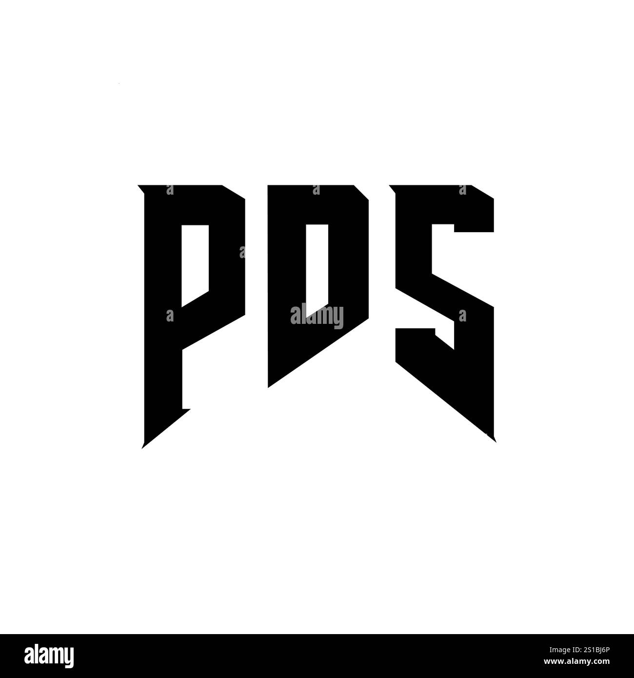 PDS letter logo design for technology company. PDS logo design black ...