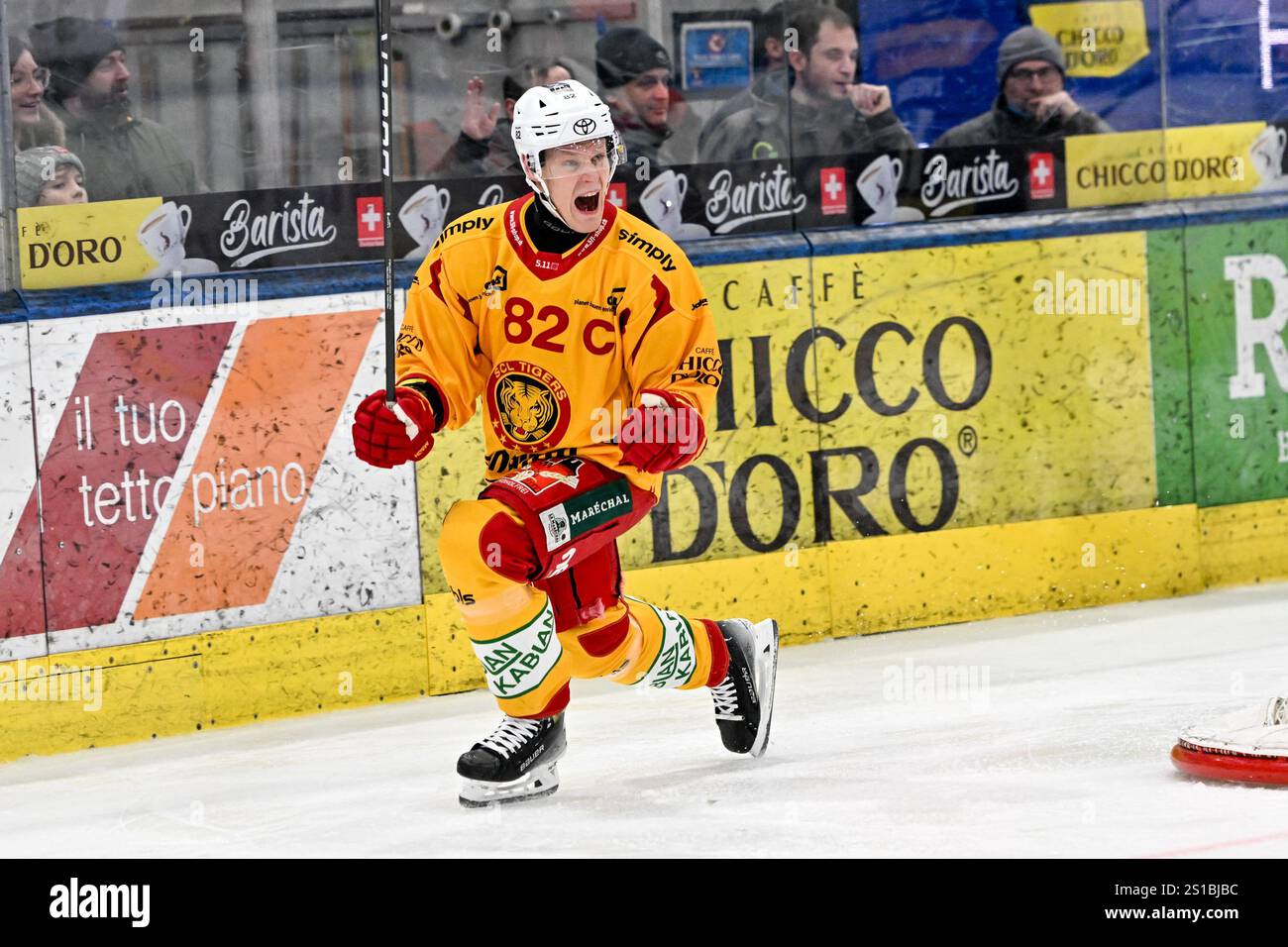 Ambri, Switzerland. 02nd Jan, 2025. 02/01/2025, Ambri, Gottardo Arena ...