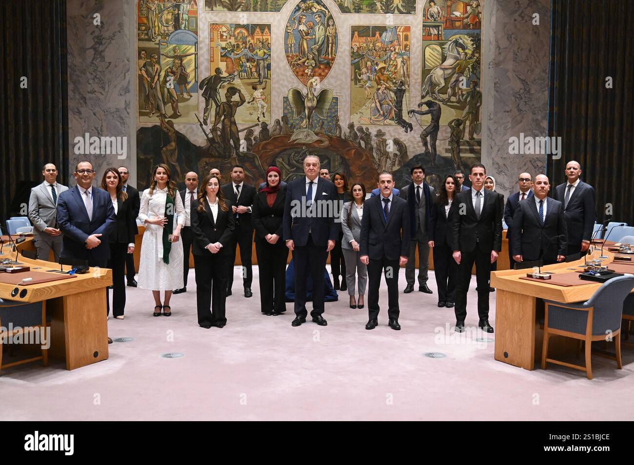 New York, USA. 02nd Jan, 2025. Ambassador Amar Bendjama, Algeria's ...