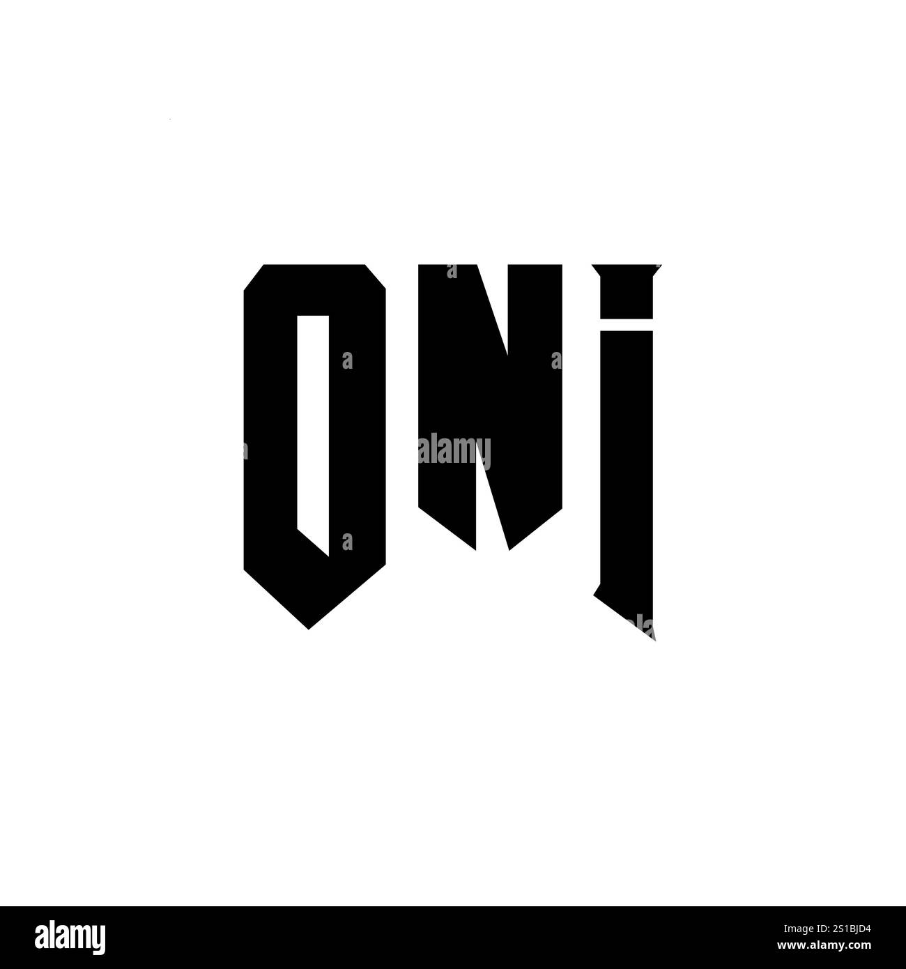 ONI letter logo design for technology company. ONI logo design black ...