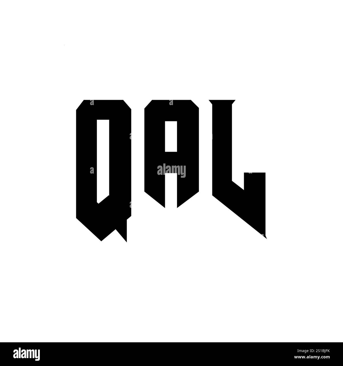 QAL letter logo design for technology company. QAL logo design black ...