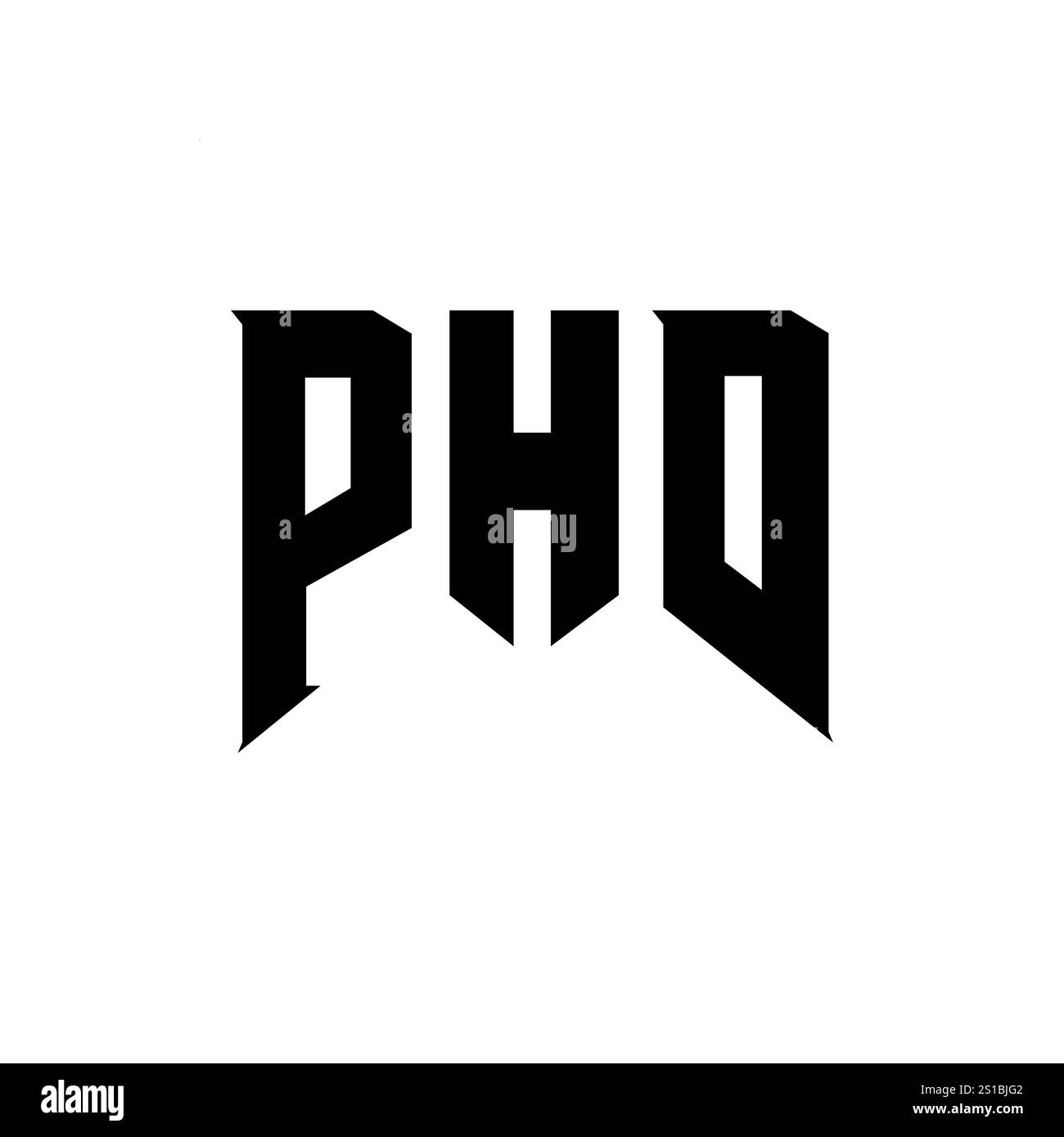 PHD letter logo design for technology company. PHD logo design black ...