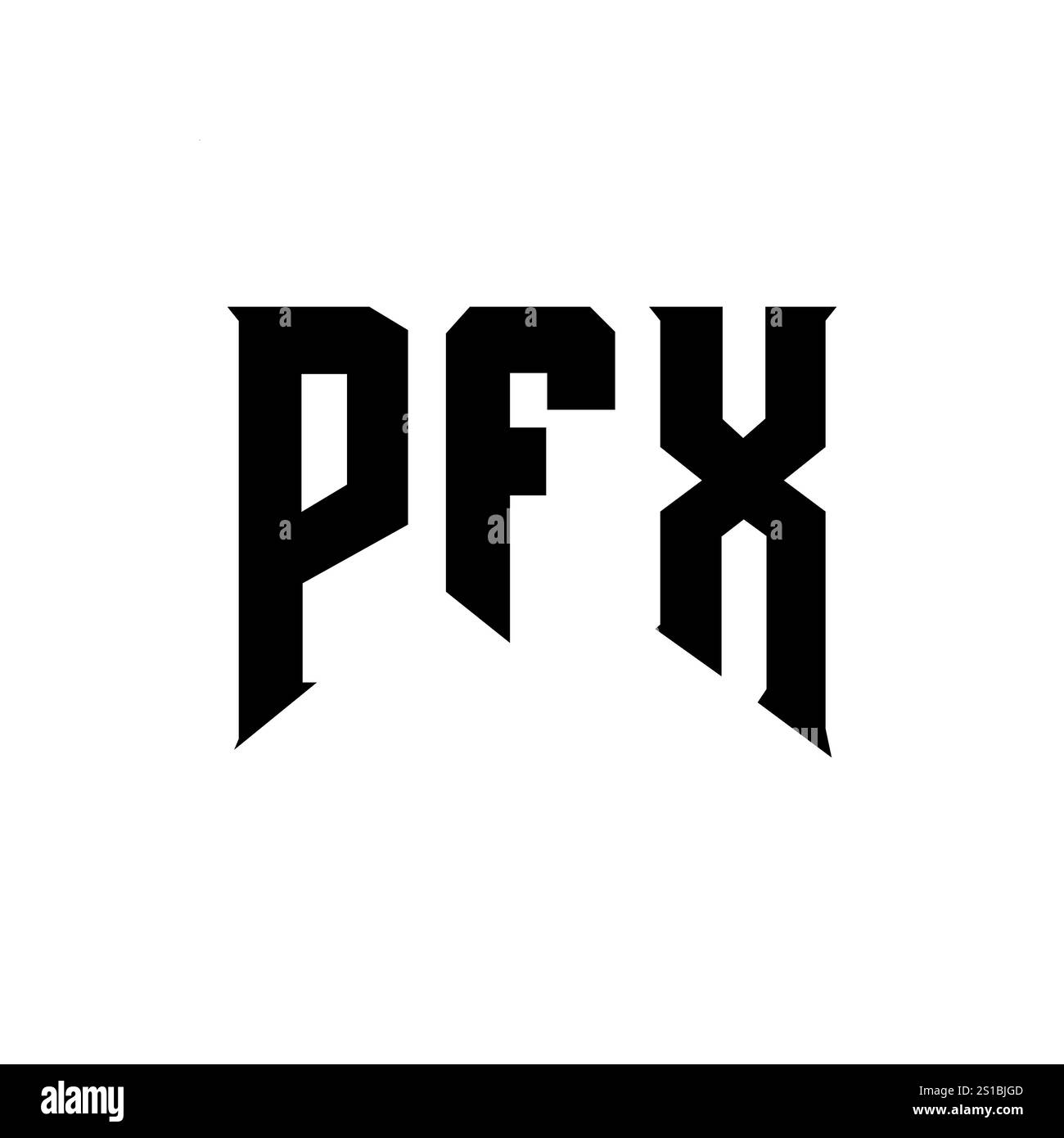 PFX letter logo design for technology company. PFX logo design black ...