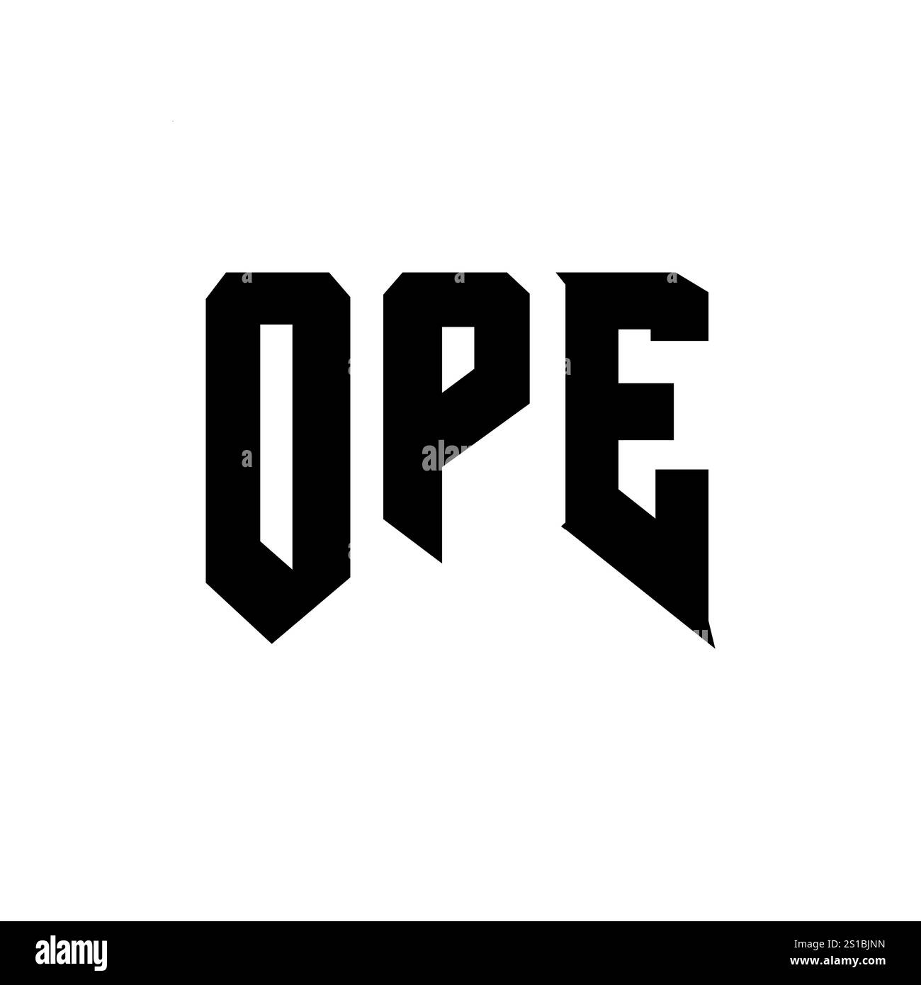 OPE letter logo design for technology company. OPE logo design black ...