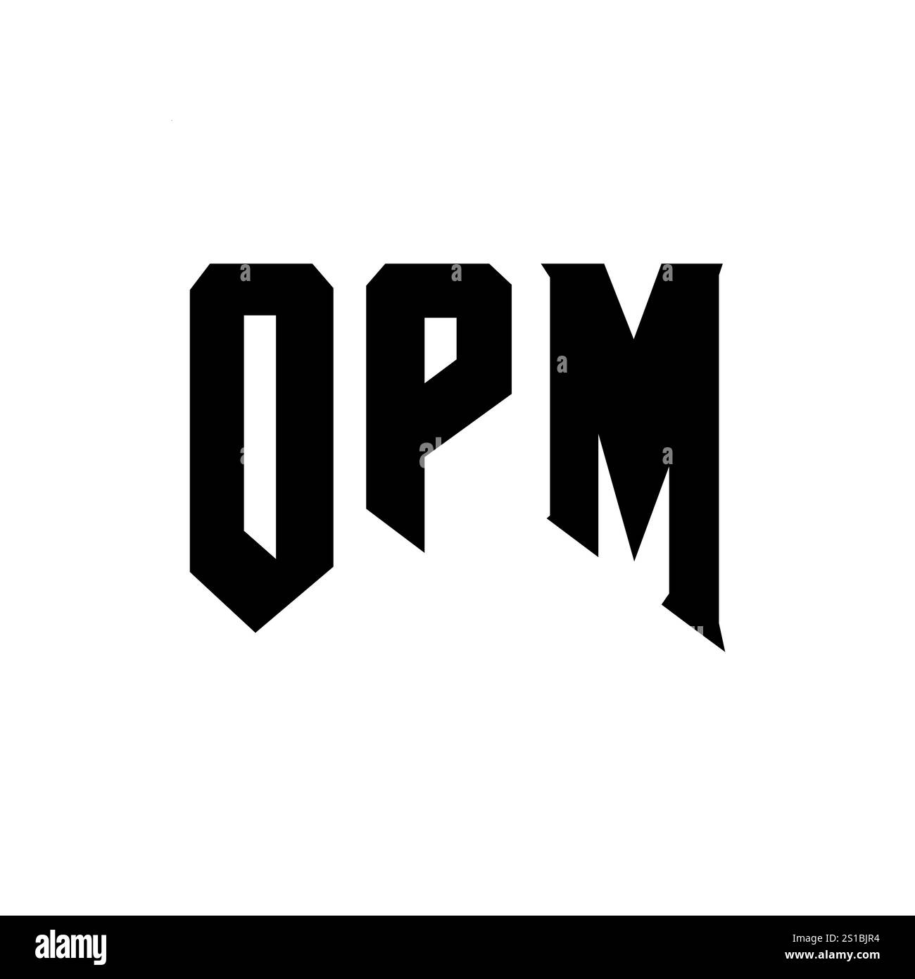 OPM letter logo design for technology company. OPM logo design black ...