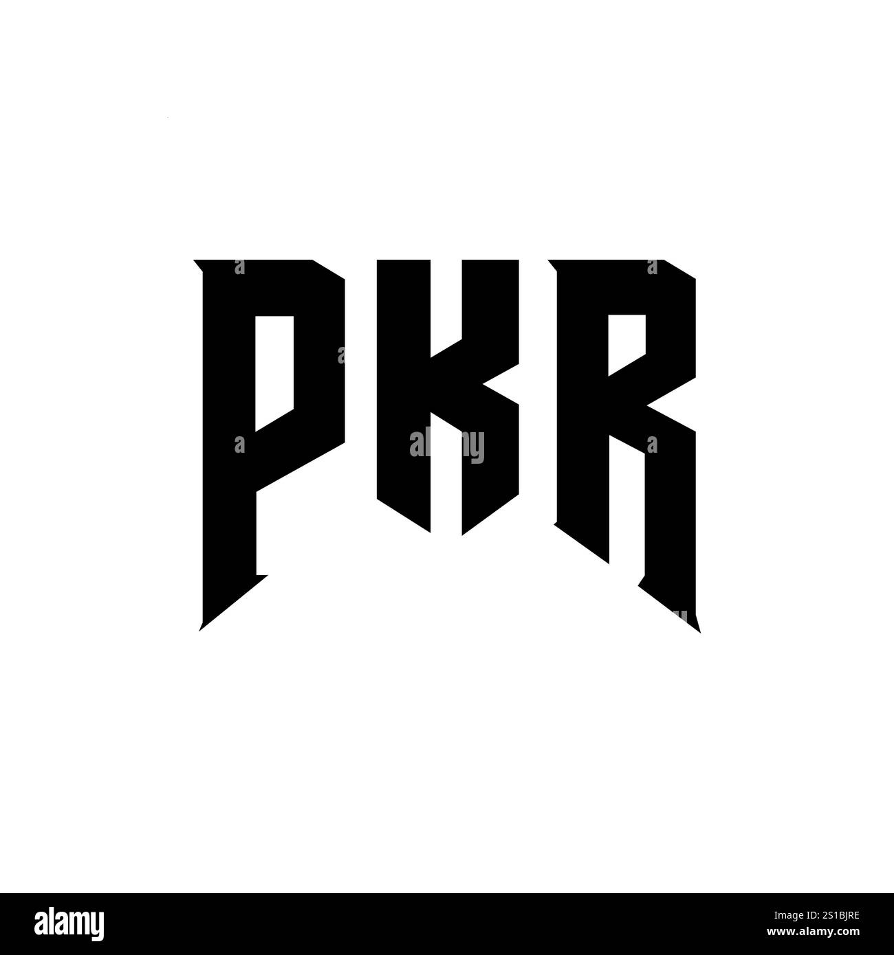 PKR letter logo design for technology company. PKR logo design black ...