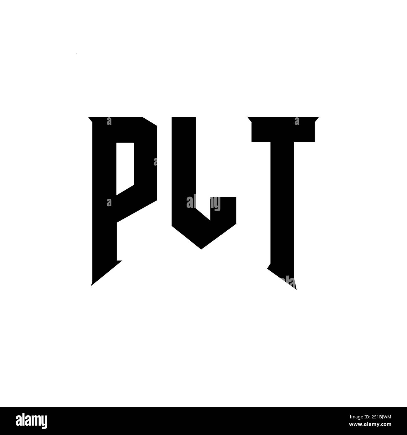 PLT letter logo design for technology company. PLT logo design black ...