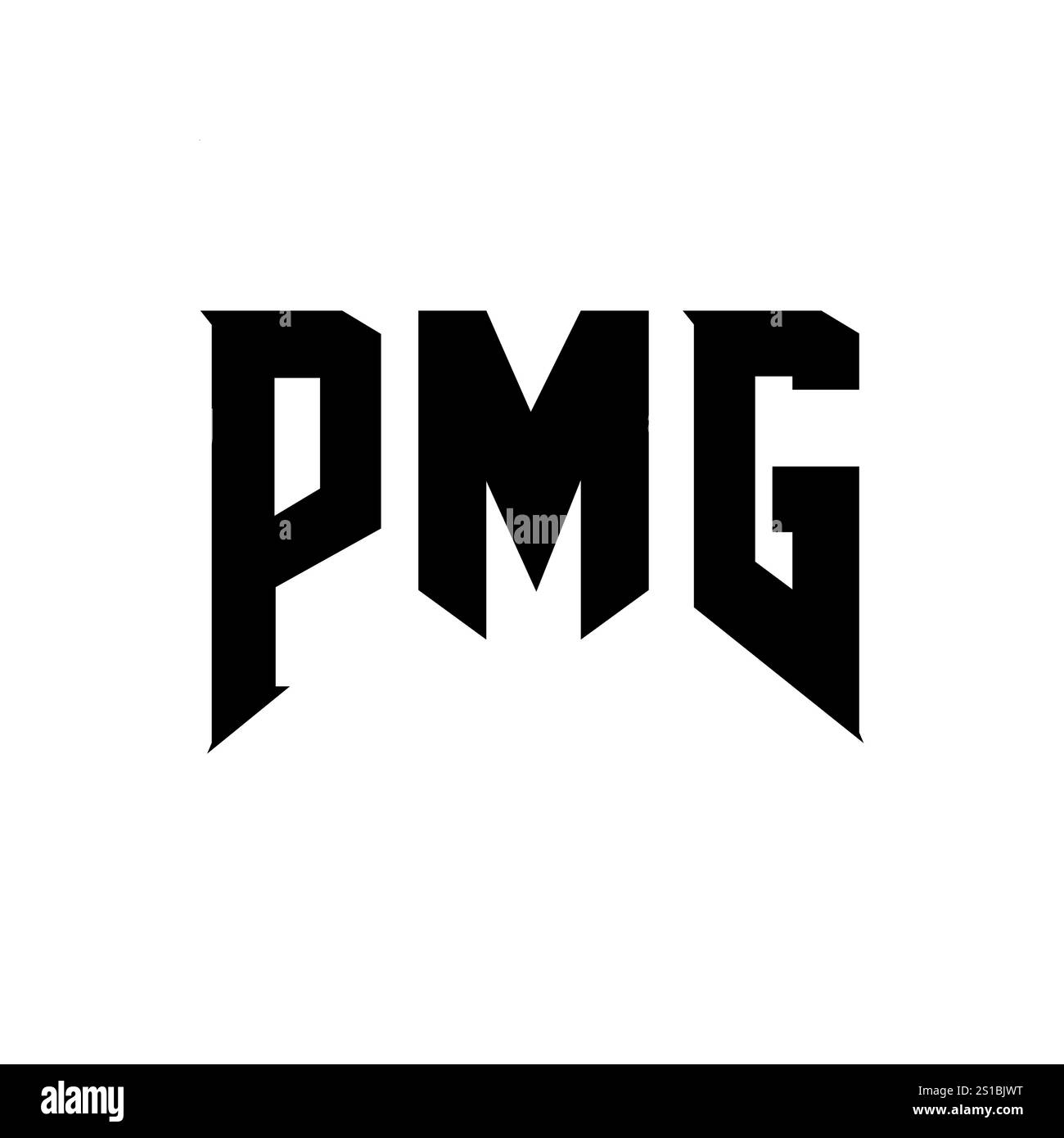 PMG letter logo design for technology company. PMG logo design black ...