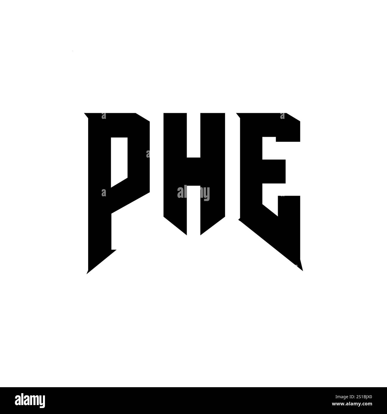 PHE letter logo design for technology company. PHE logo design black ...