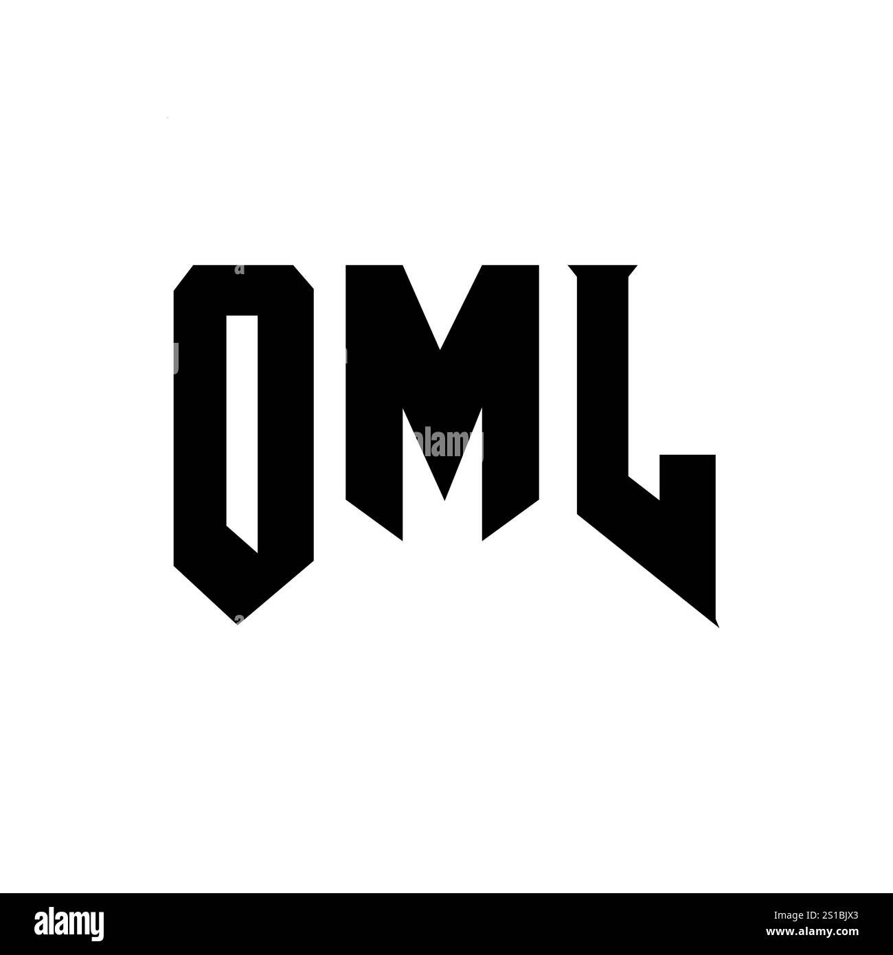 OML letter logo design for technology company. OML logo design black ...