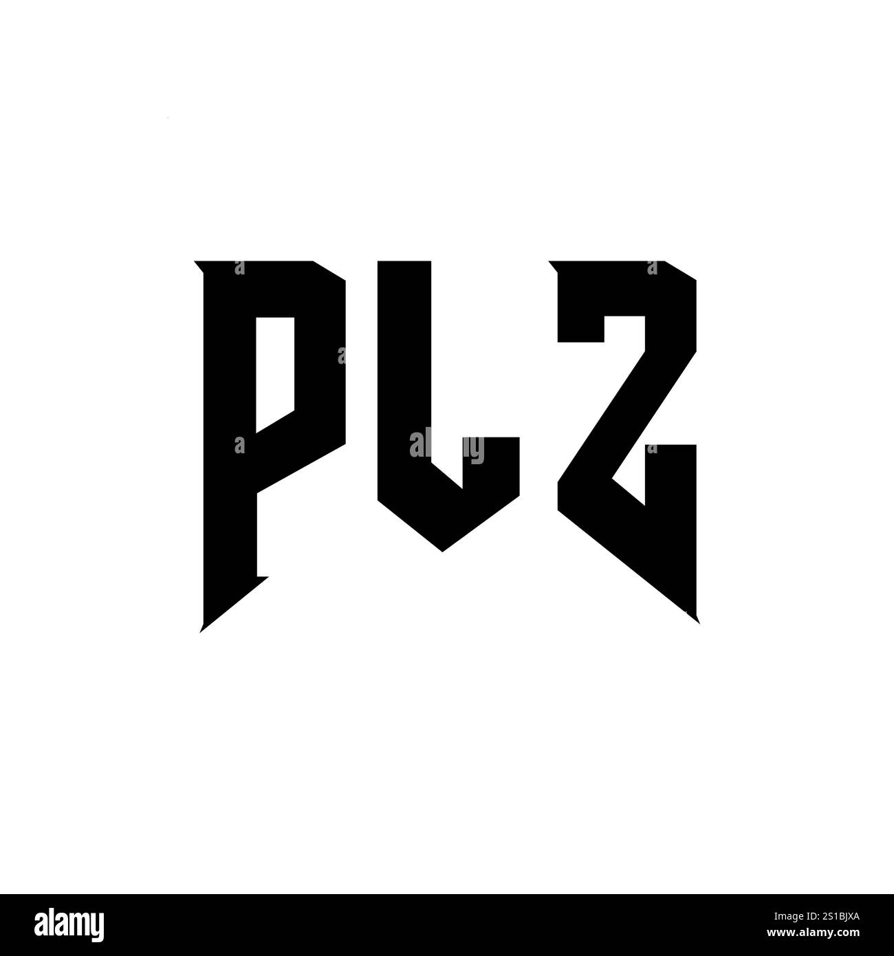 Plz logo design hi-res stock photography and images - Alamy