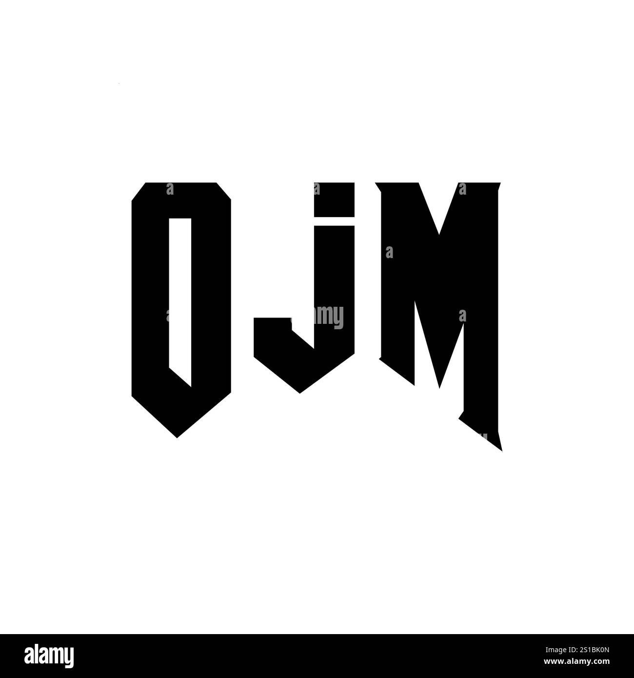 OJM letter logo design for technology company. OJM logo design black ...
