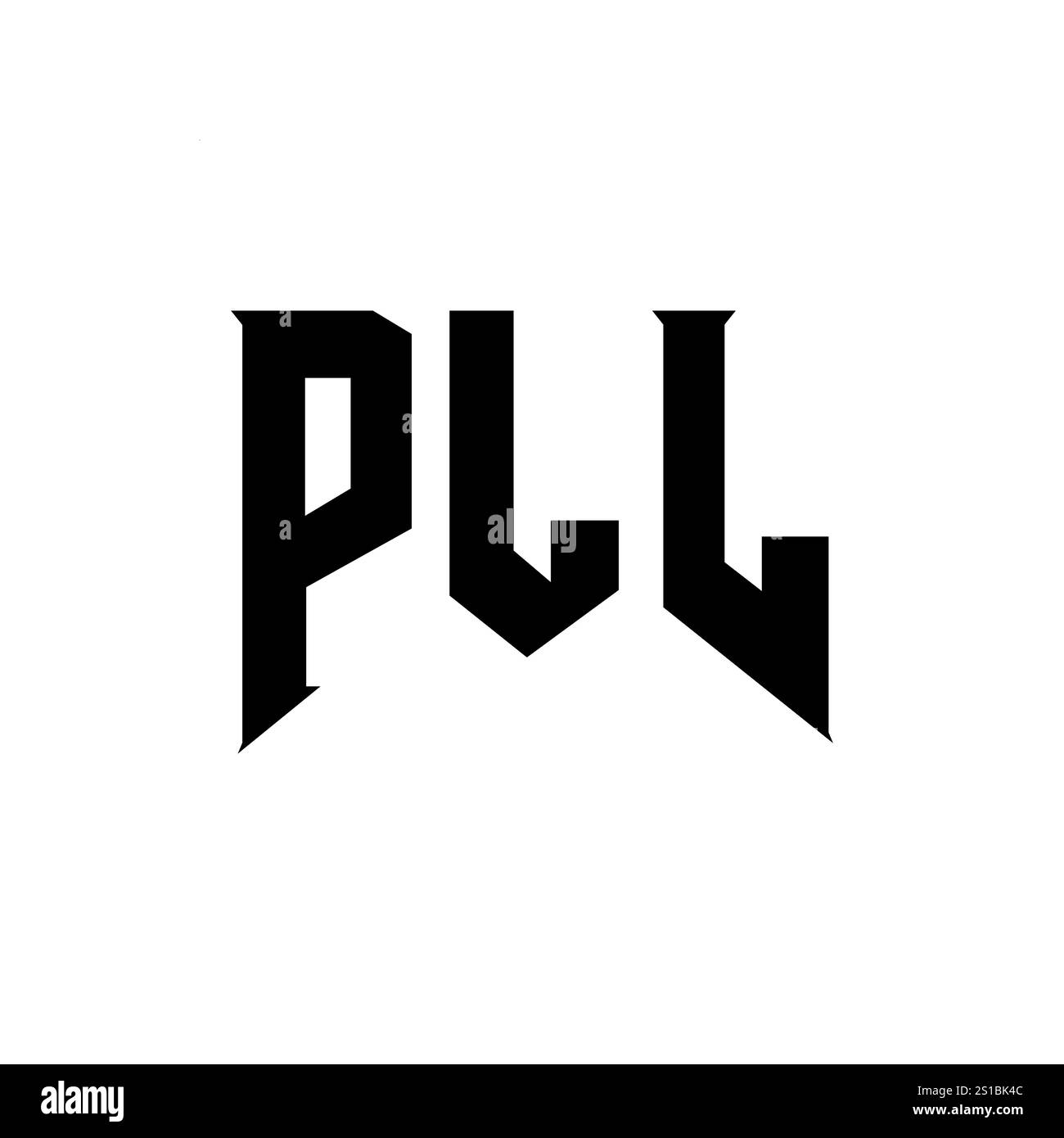 PLL letter logo design for technology company. PLL logo design black ...