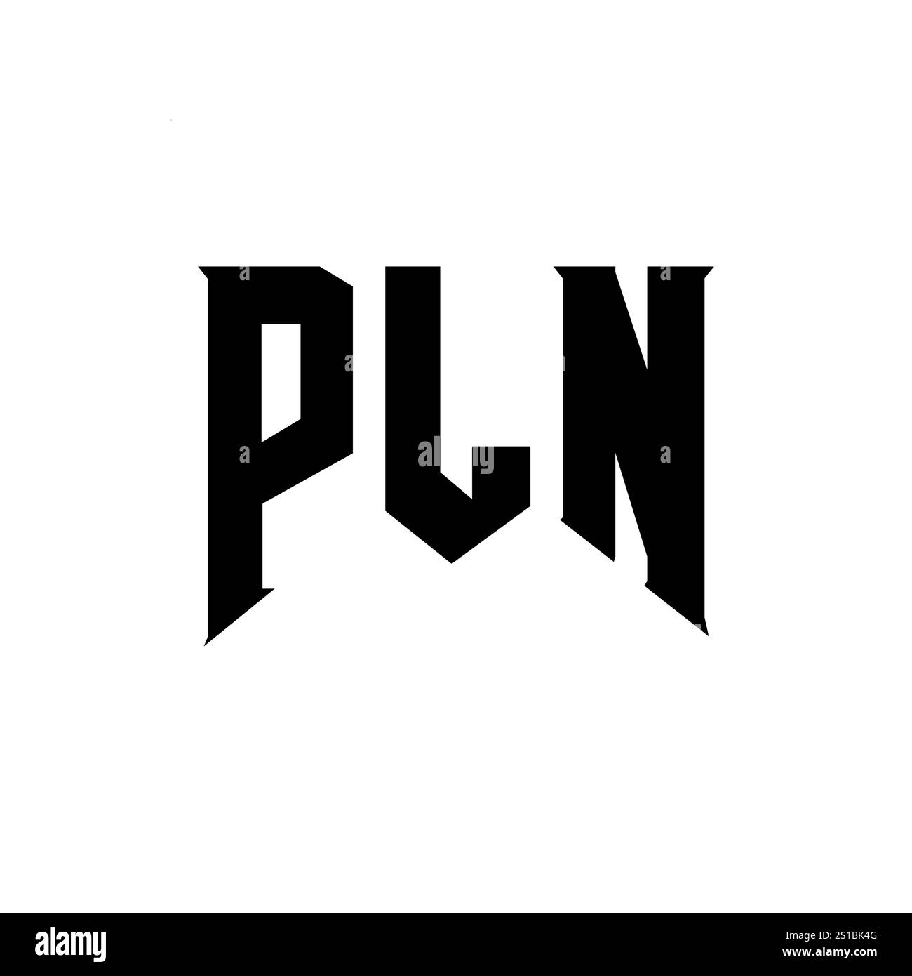 Pln logo design Stock Vector Images - Alamy
