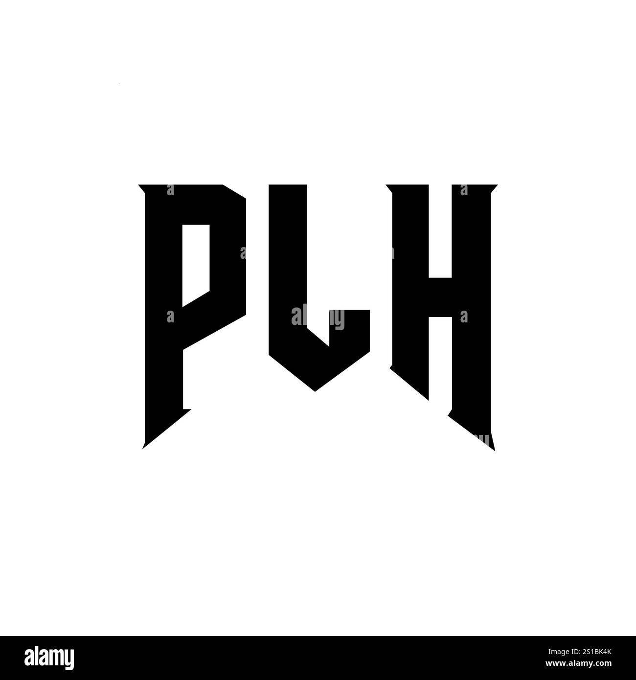 PLH letter logo design for technology company. PLH logo design black ...
