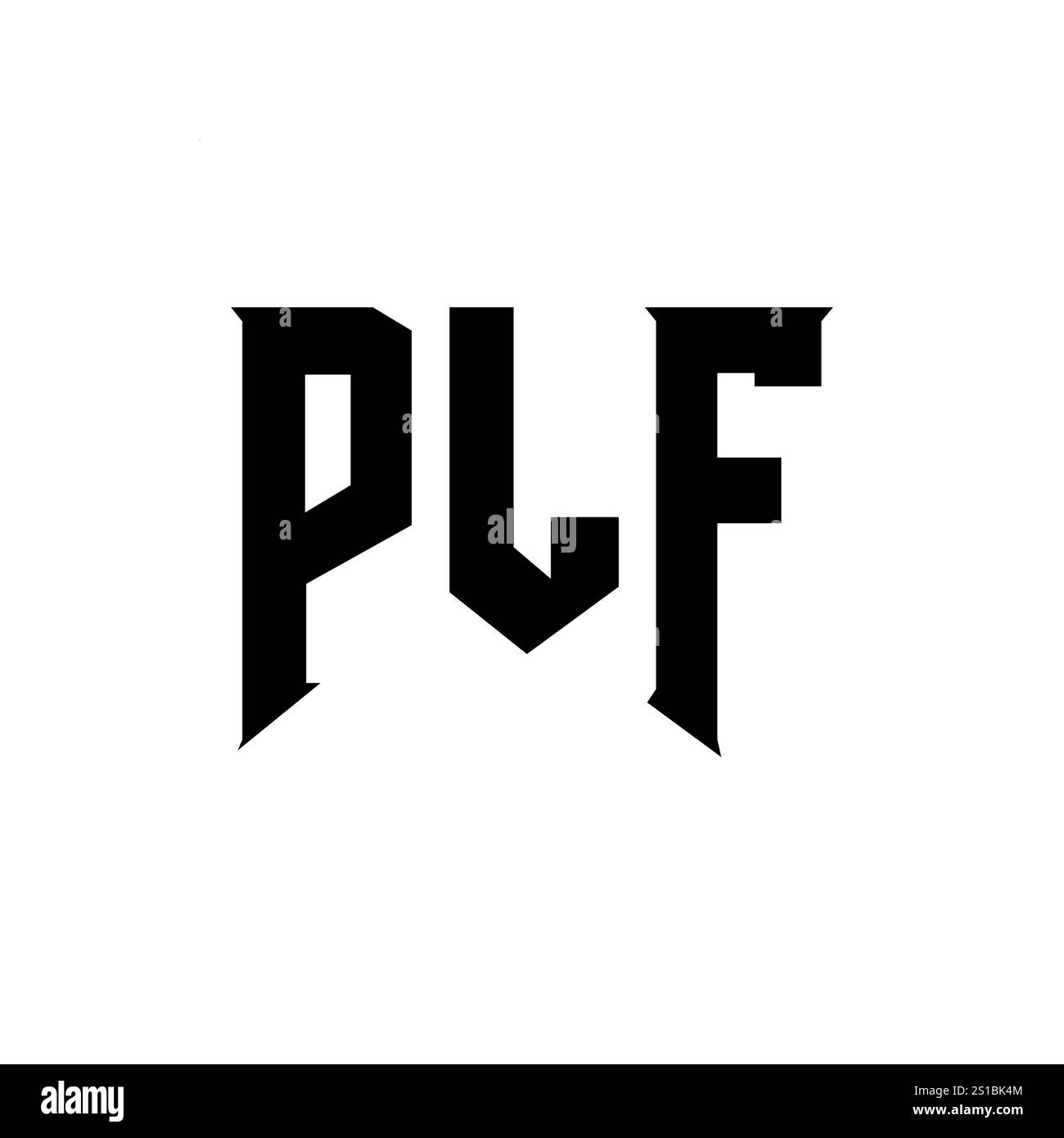 PLF letter logo design for technology company. PLF logo design black ...