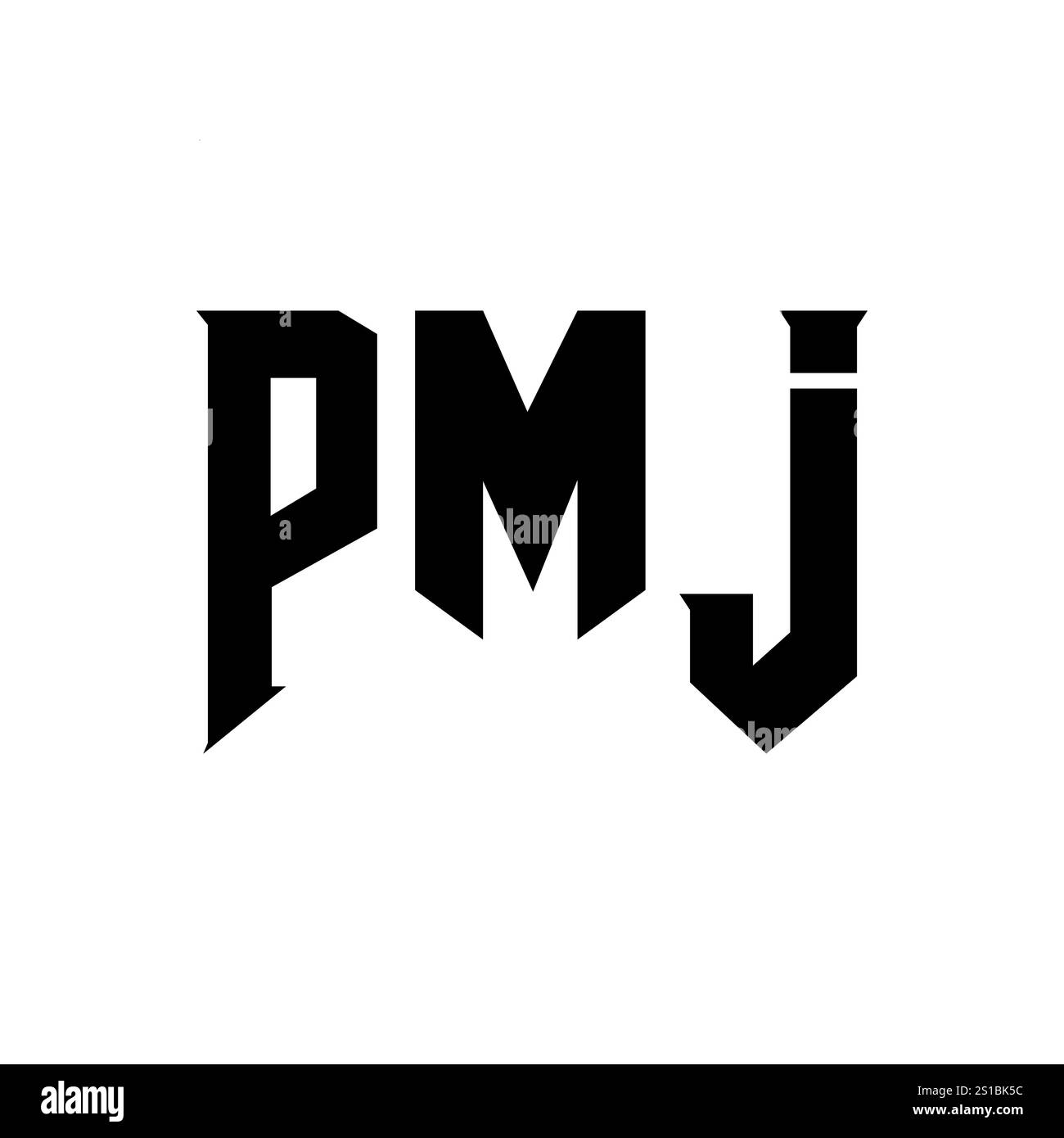 Pmj logo design hi-res stock photography and images - Alamy