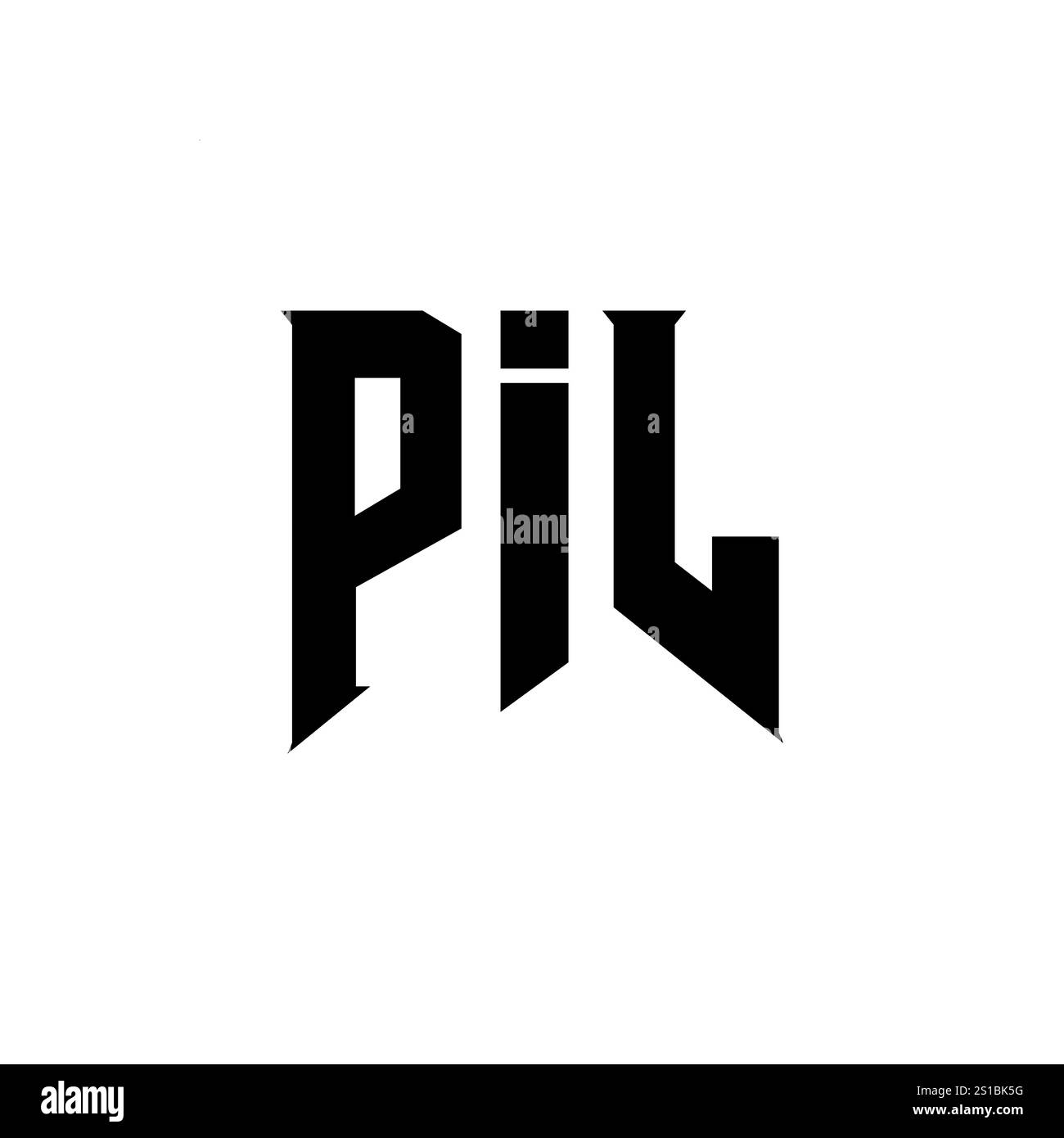 PIL letter logo design for technology company. PIL logo design black ...