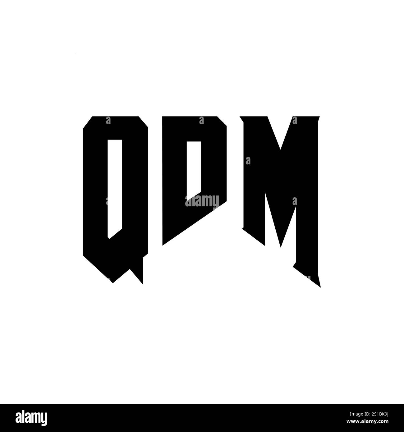 QDM letter logo design for technology company. QDM logo design black ...