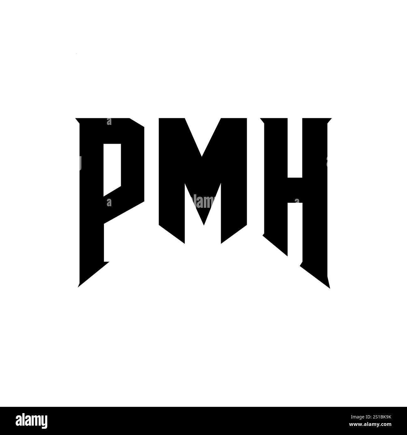 Pmh logo design Stock Vector Images - Alamy