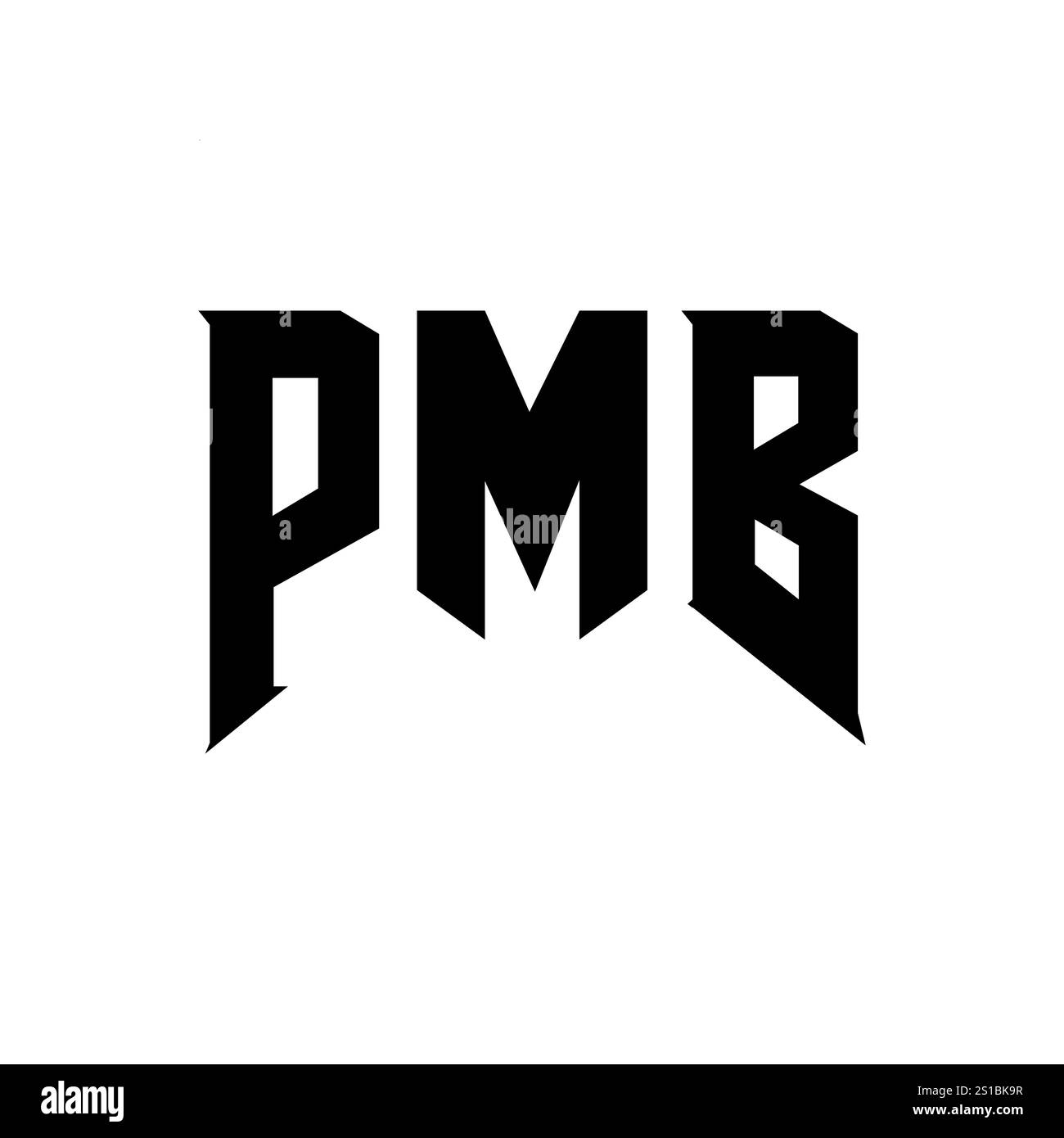 PMB letter logo design for technology company. PMB logo design black ...