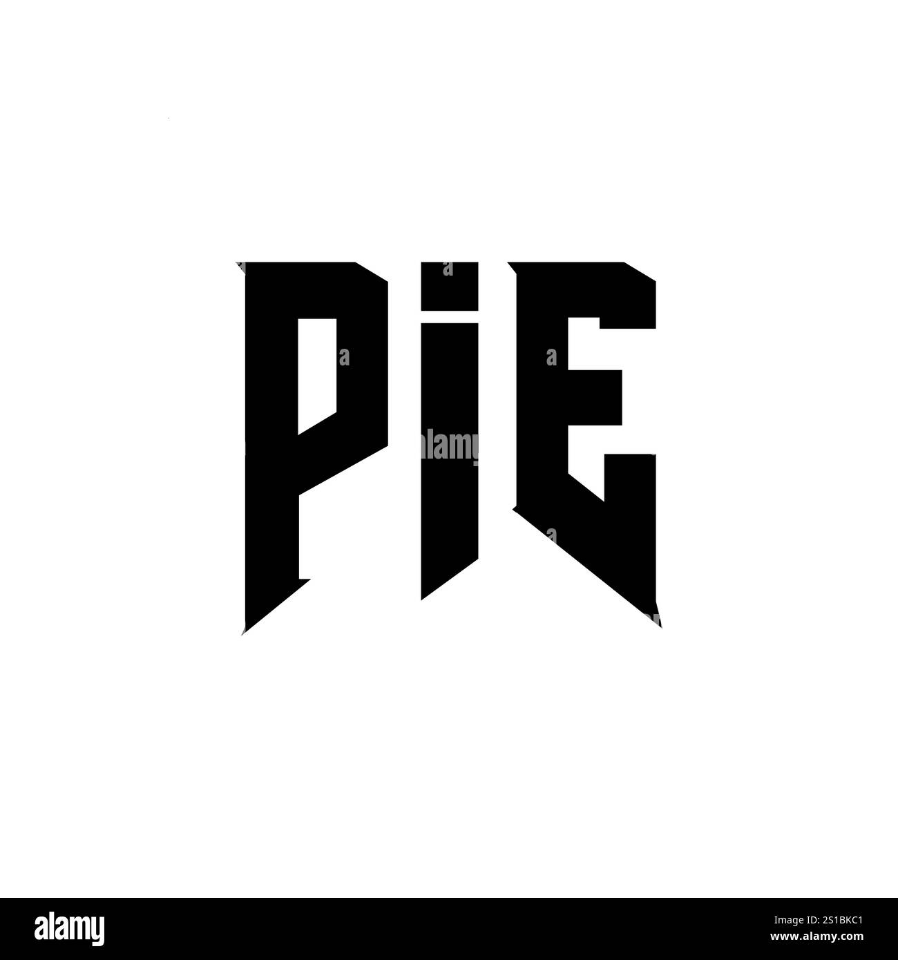 PIE letter logo design for technology company. PIE logo design black ...
