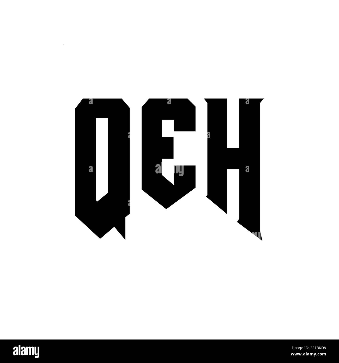 QEH letter logo design for technology company. QEH logo design black ...