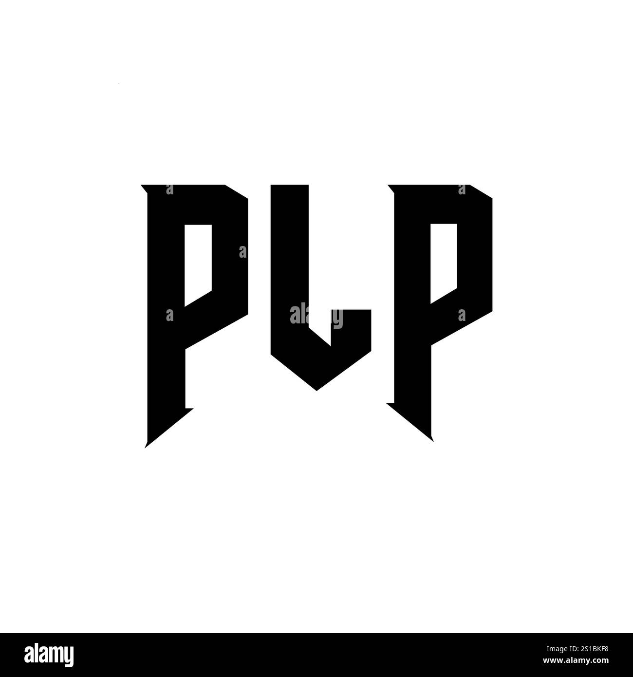 PLP letter logo design for technology company. PLP logo design black ...