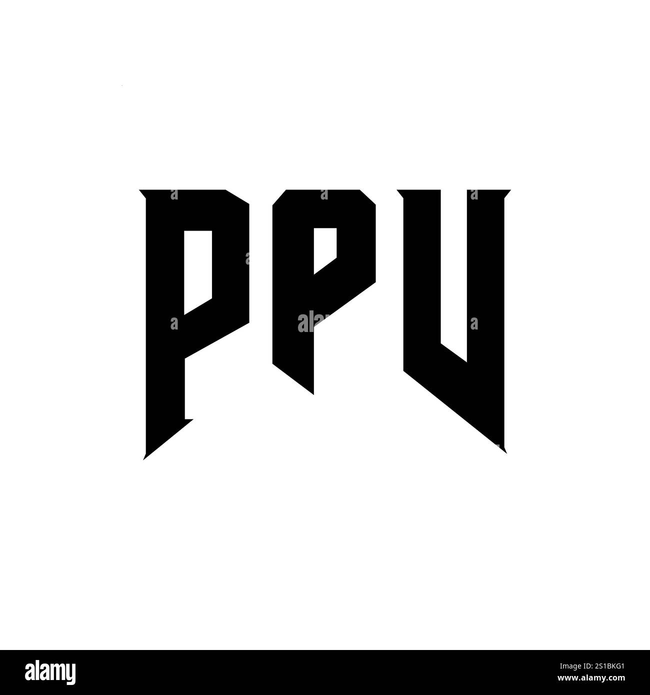 PPV letter logo design for technology company. PPV logo design black ...