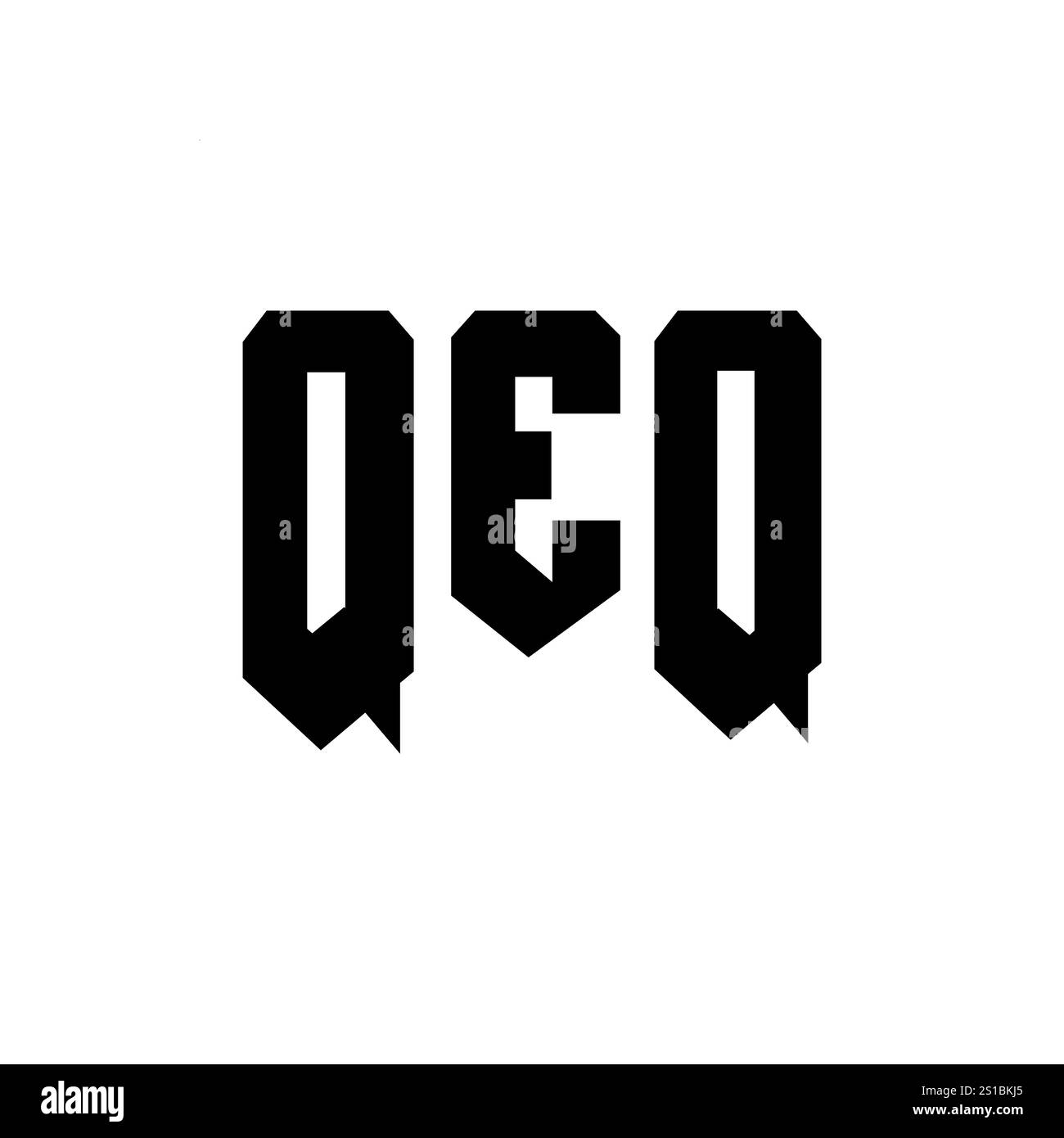 QEQ letter logo design for technology company. QEQ logo design black ...