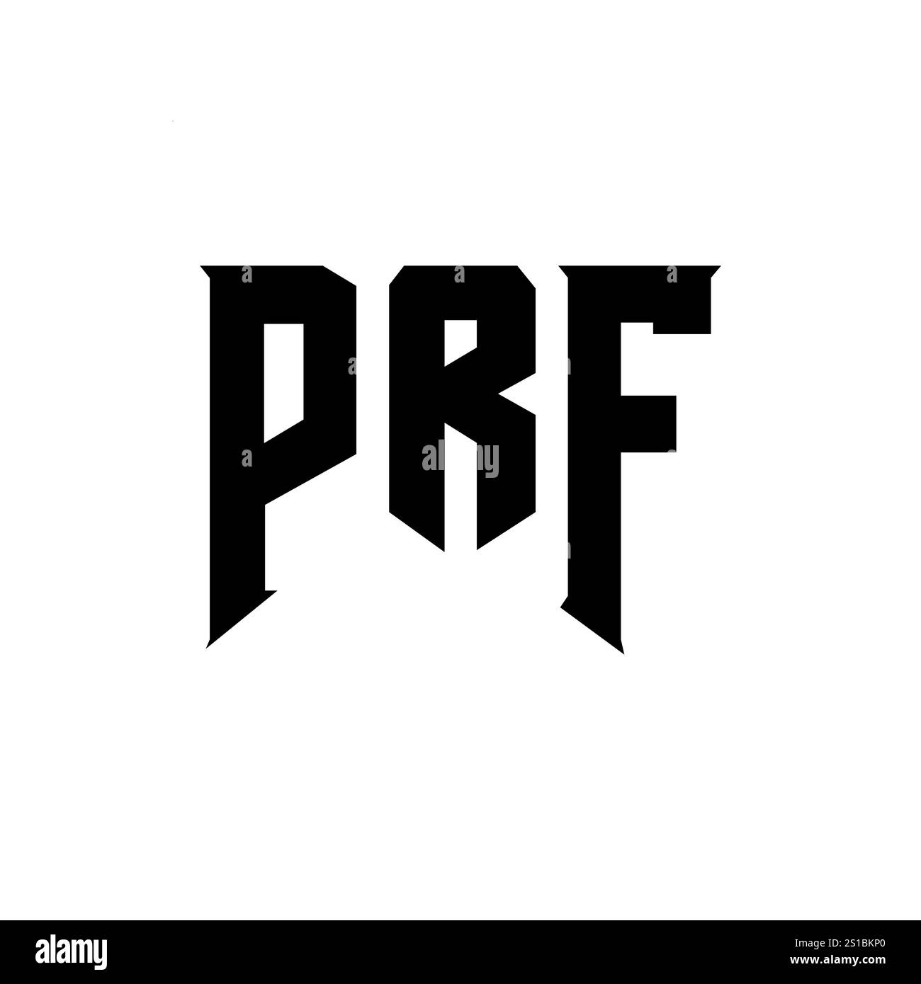 PRF letter logo design for technology company. PRF logo design black ...