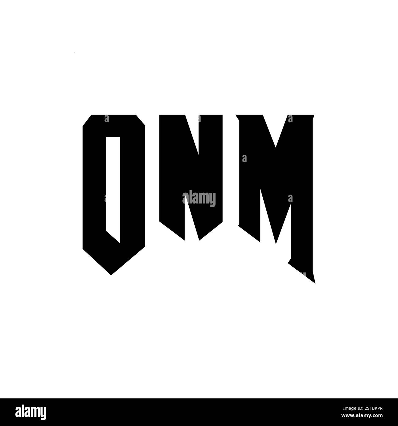 ONM letter logo design for technology company. ONM logo design black ...