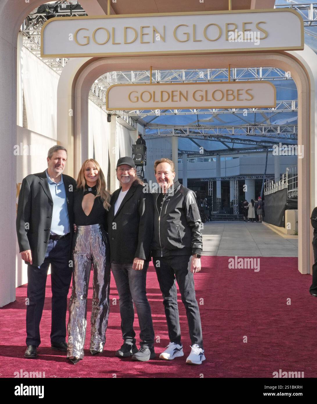 (L-R) Ricky Kirshner, Nikki Glaser, Glenn Weiss and Barry Adelman at ...