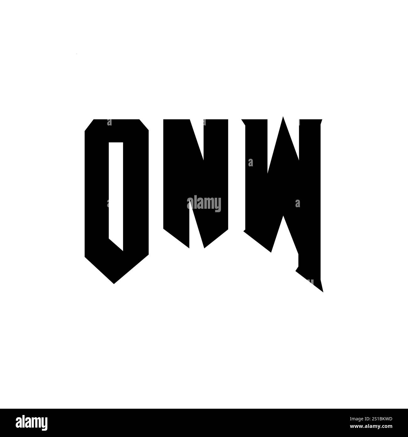 ONW letter logo design for technology company. ONW logo design black ...