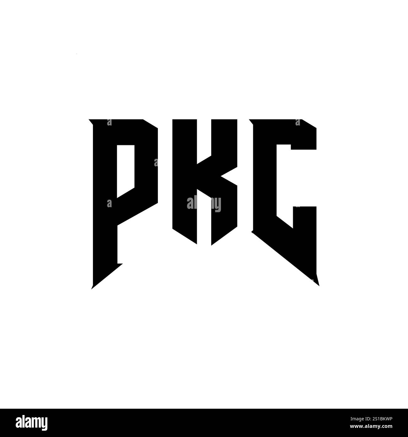 PKC letter logo design for technology company. PKC logo design black ...