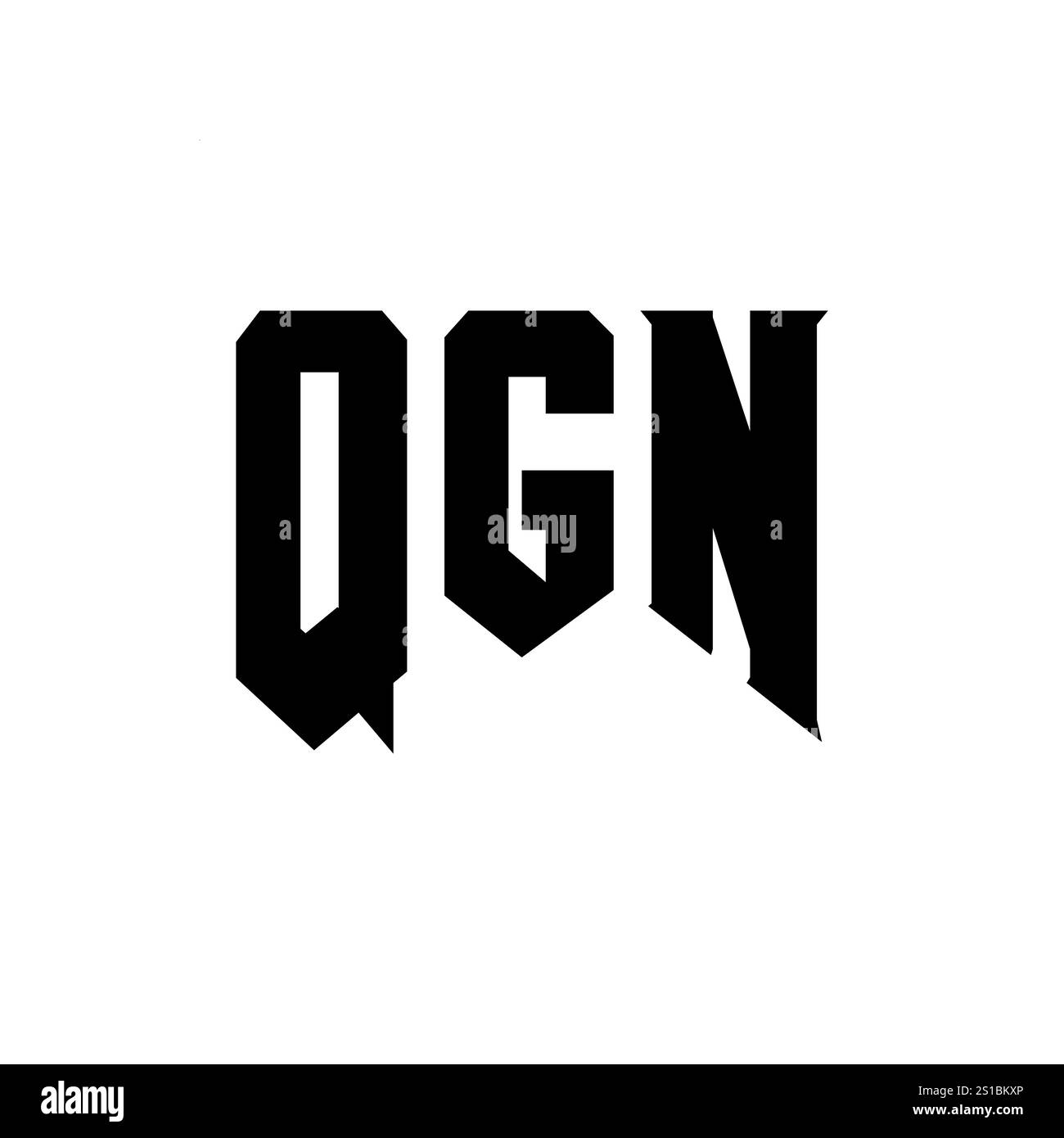 QGN letter logo design for technology company. QGN logo design black ...