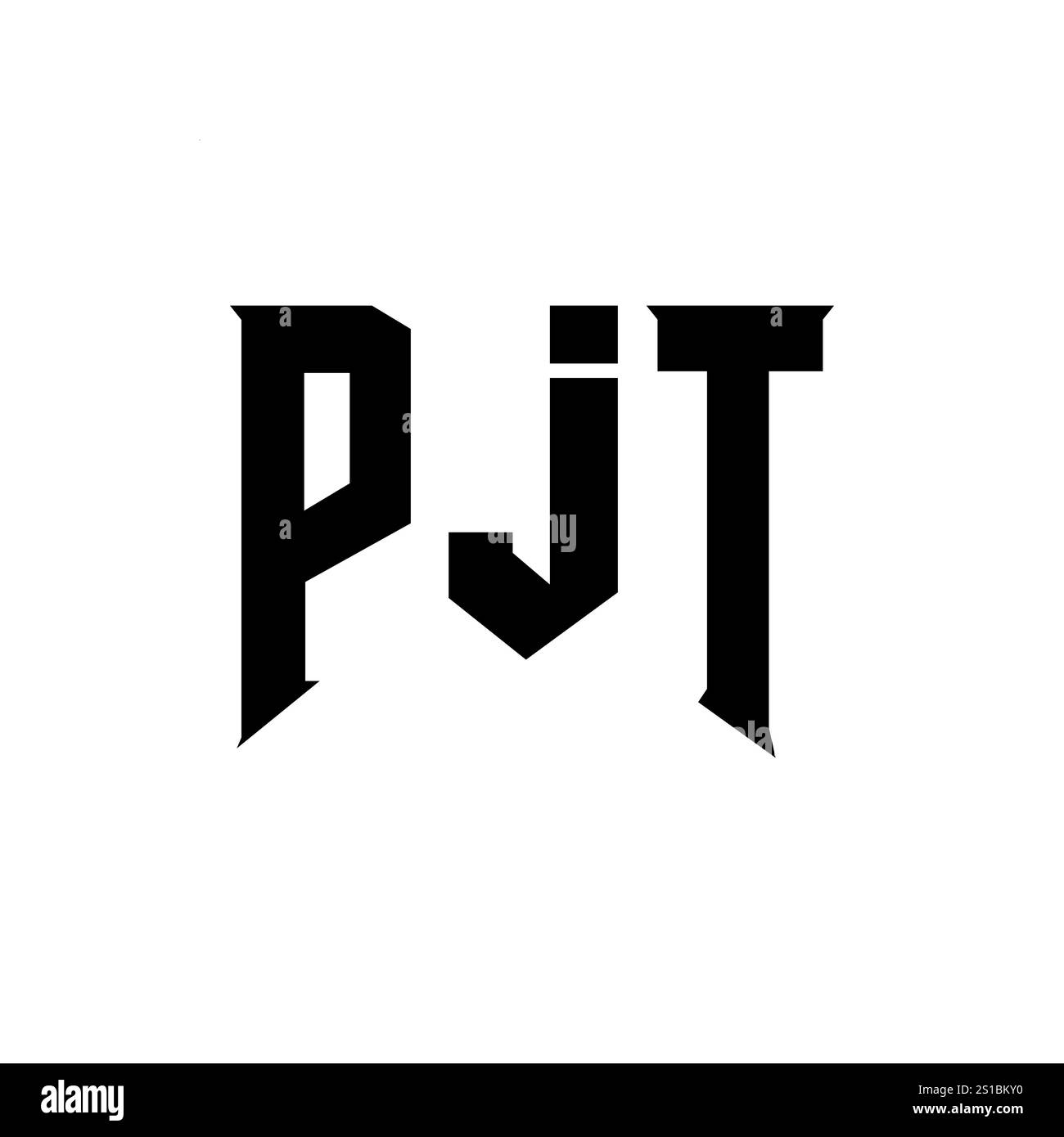 PJT letter logo design for technology company. PJT logo design black ...