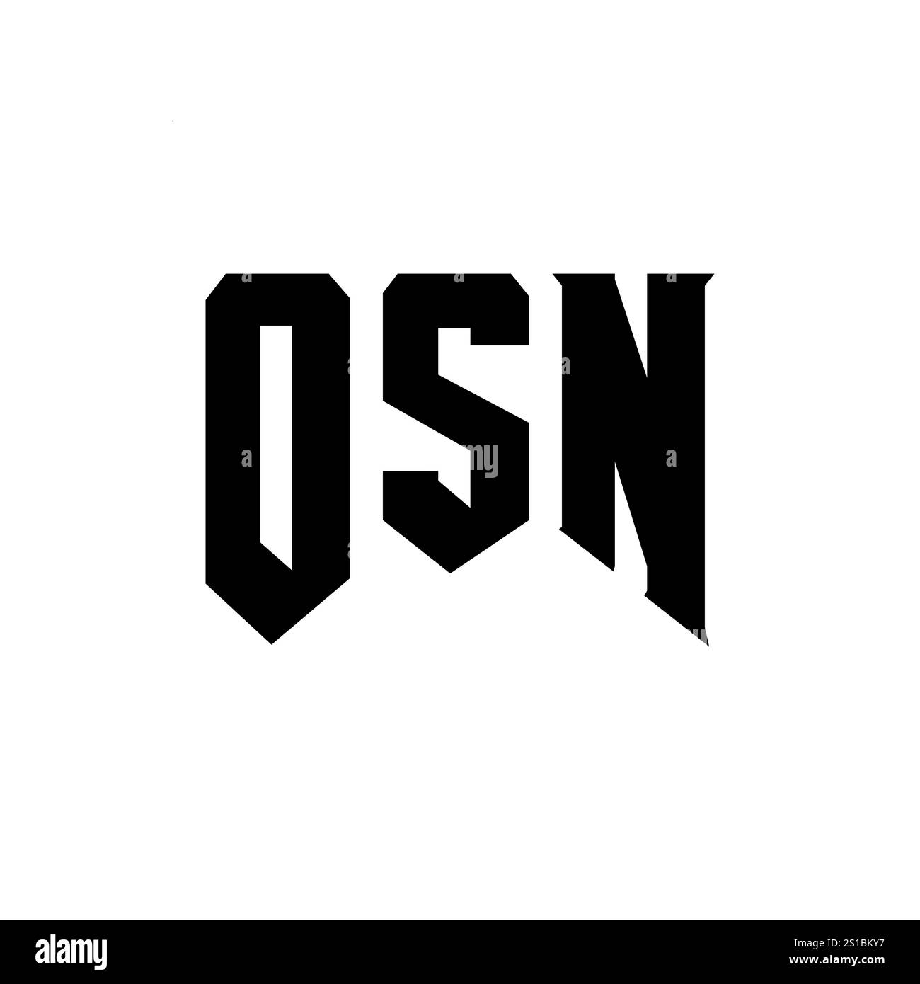 OSN letter logo design for technology company. OSN logo design black ...