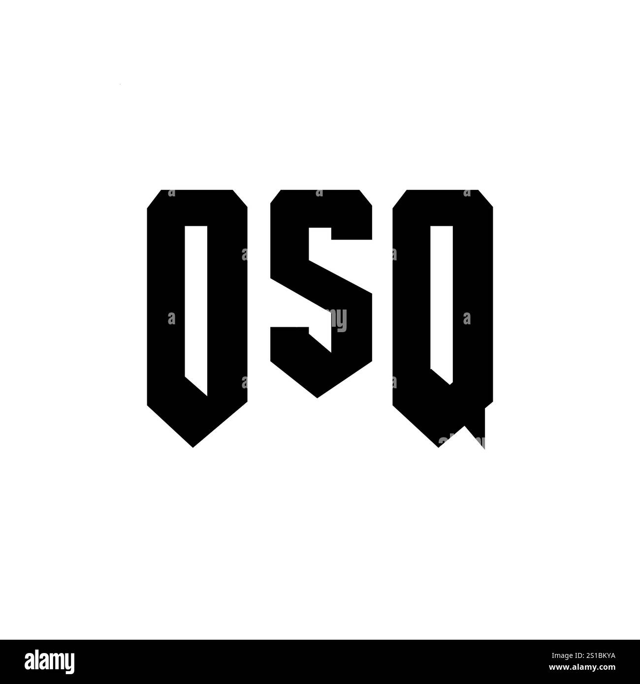OSQ letter logo design for technology company. OSQ logo design black ...