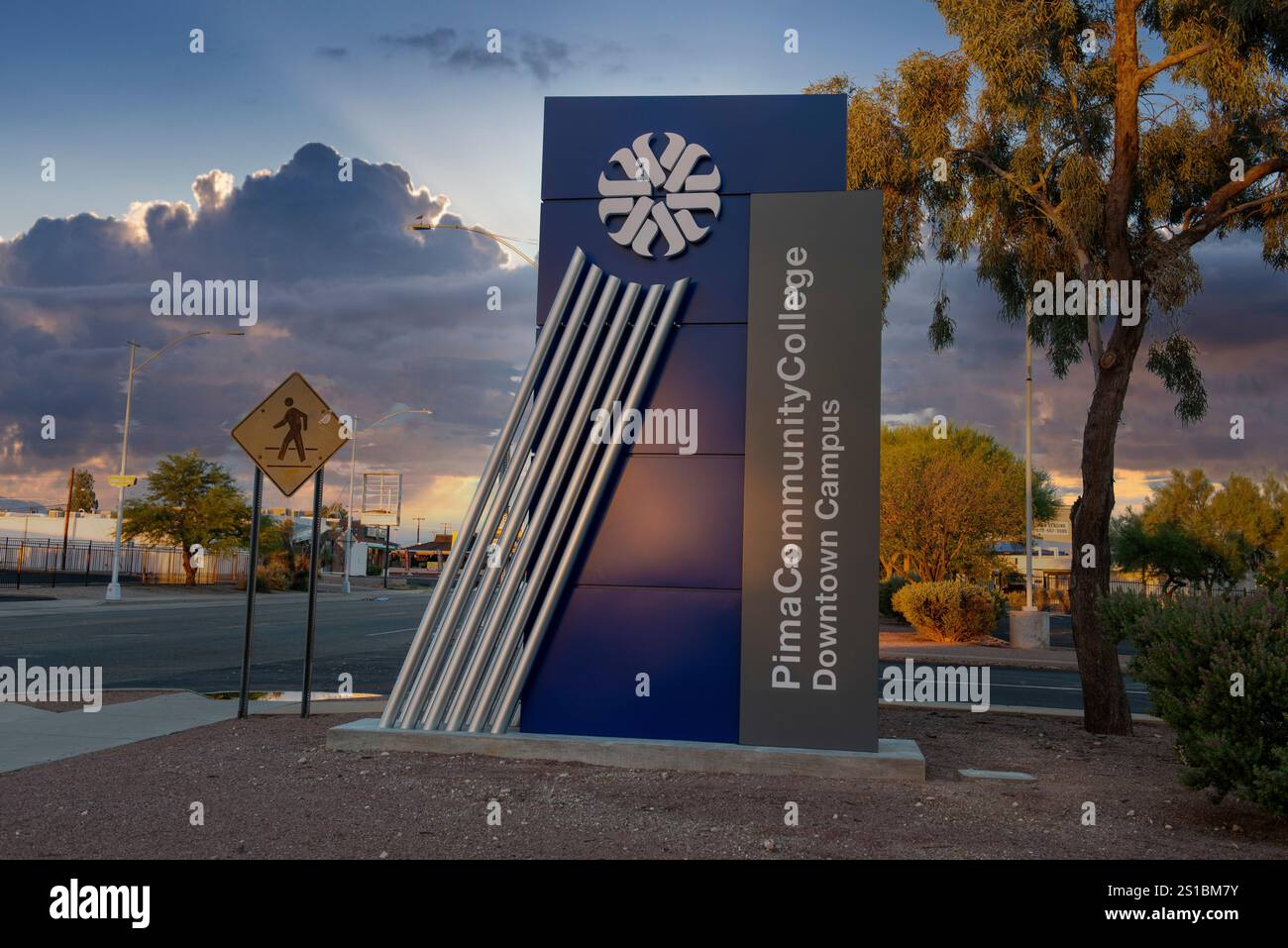 Pima Community College, downtown Campus, Tucson Arizona sign Stock ...